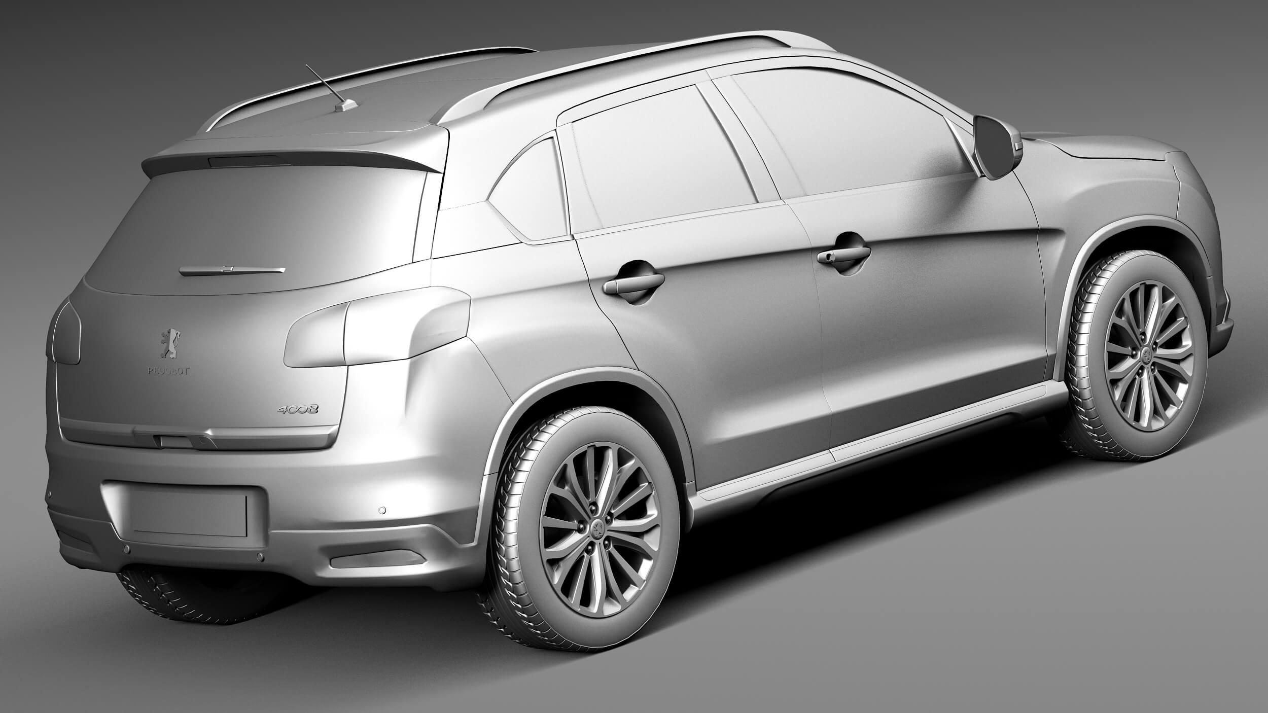 Peugeot 4008 2013 - 3D Model by SQUIR
