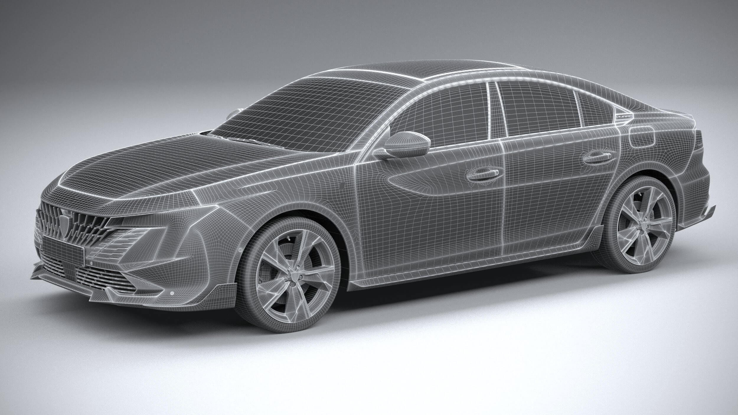 Peugeot 508 Pse 2023 - 3D Model by SQUIR