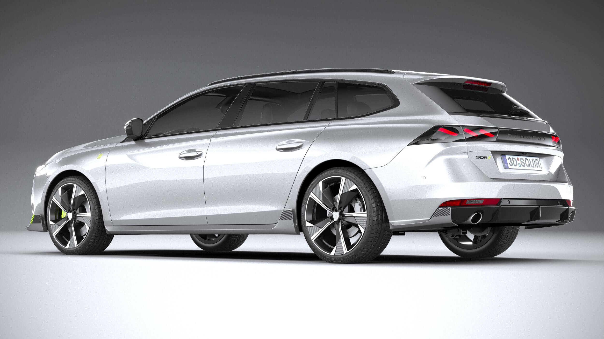 Peugeot 508 SW Pse 2023 - 3D Model by SQUIR