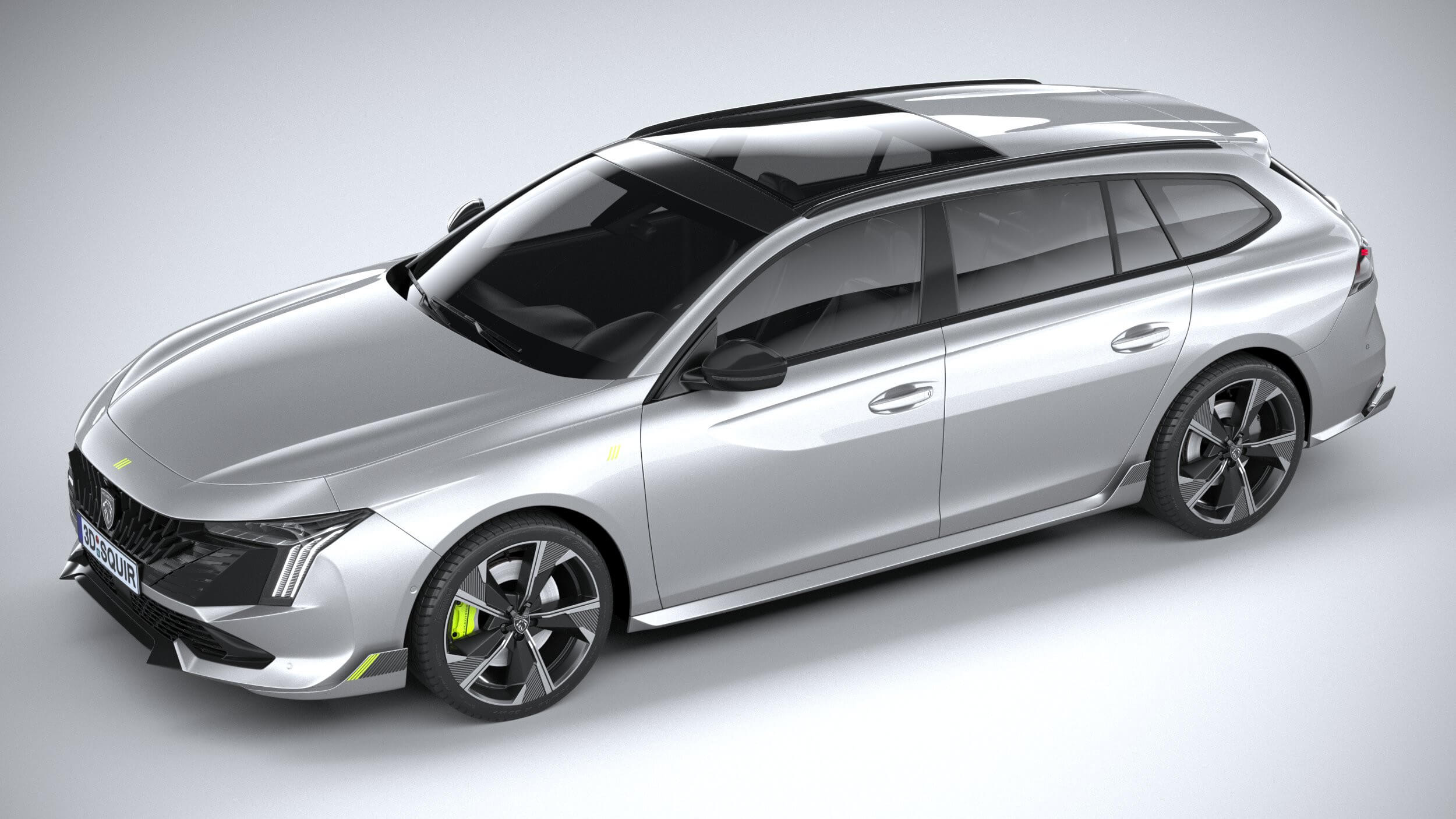 Peugeot 508 SW Pse 2023 - 3D Model by SQUIR
