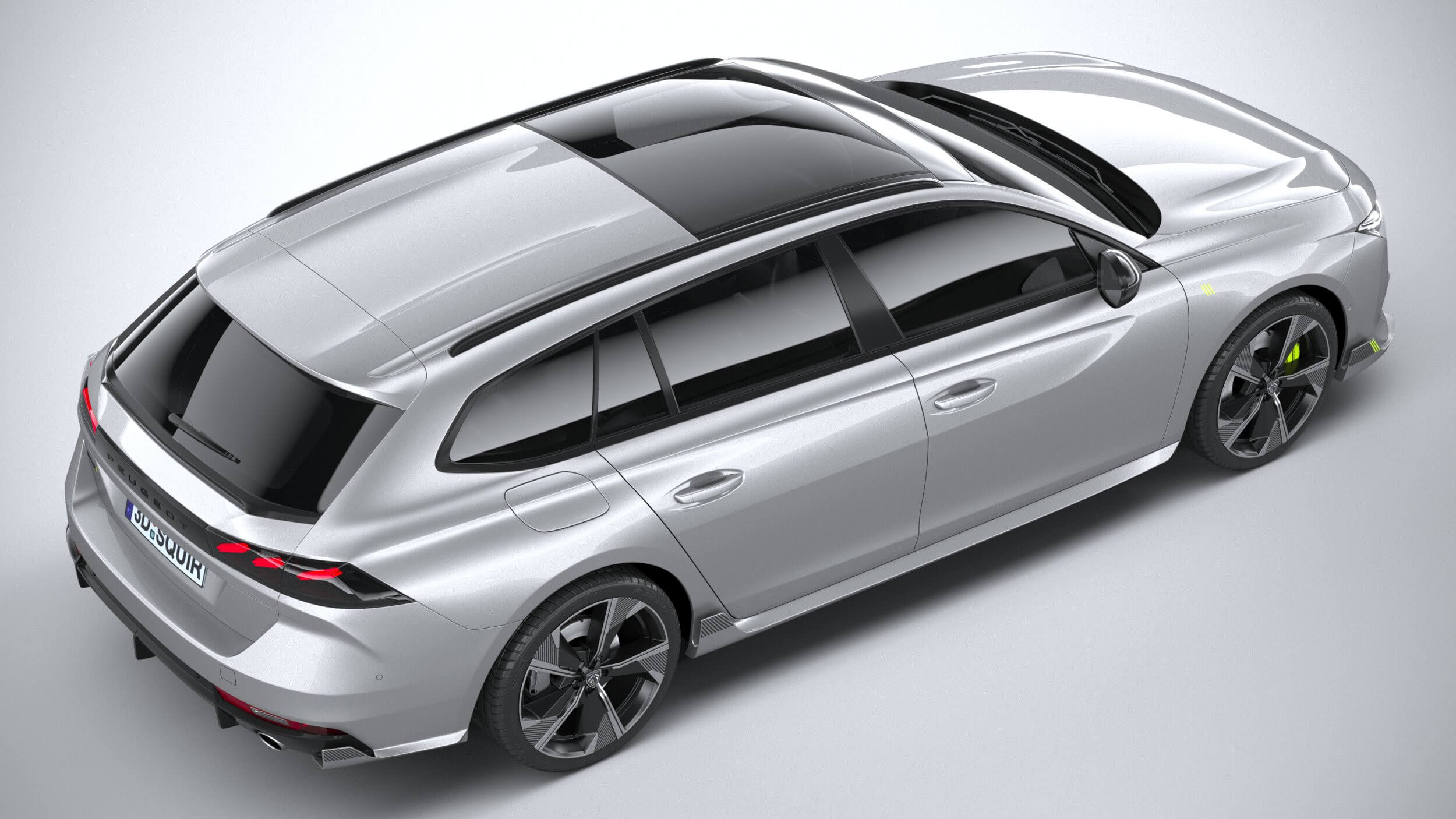 Peugeot 508 SW Pse 2023 - 3D Model by SQUIR