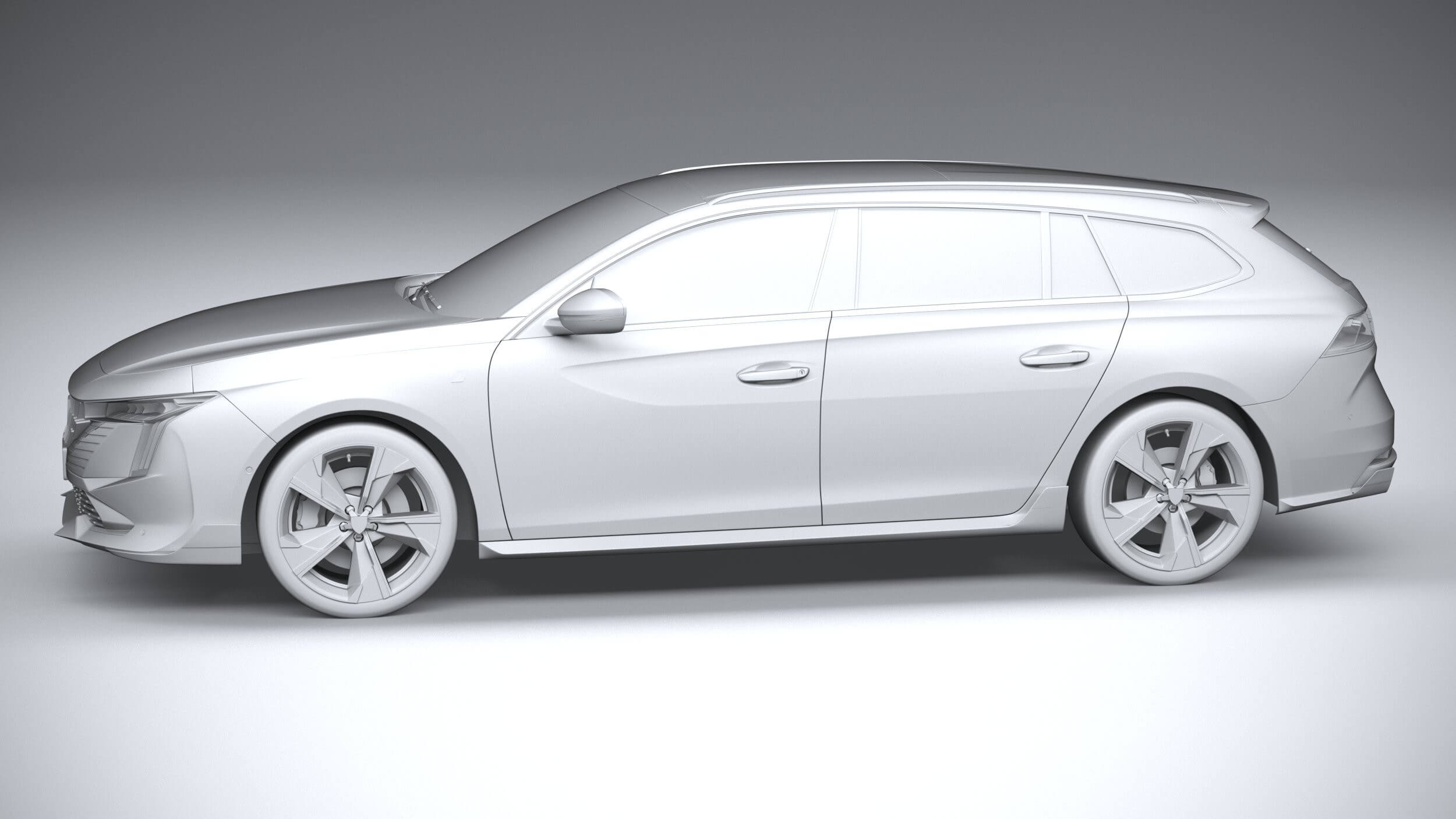 Peugeot 508 SW Pse 2023 - 3D Model by SQUIR