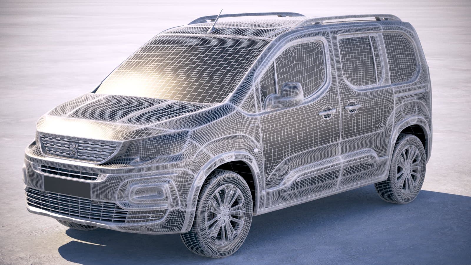 Peugeot Rifter 2016 - 3D Model by SQUIR