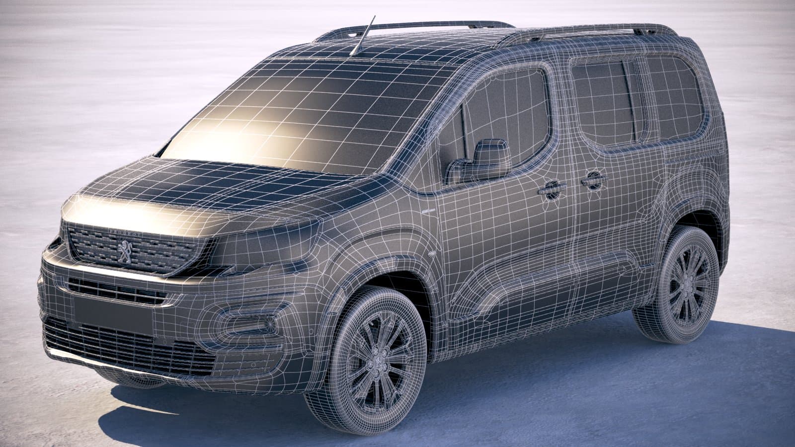 Peugeot Rifter 2016 - 3D Model by SQUIR