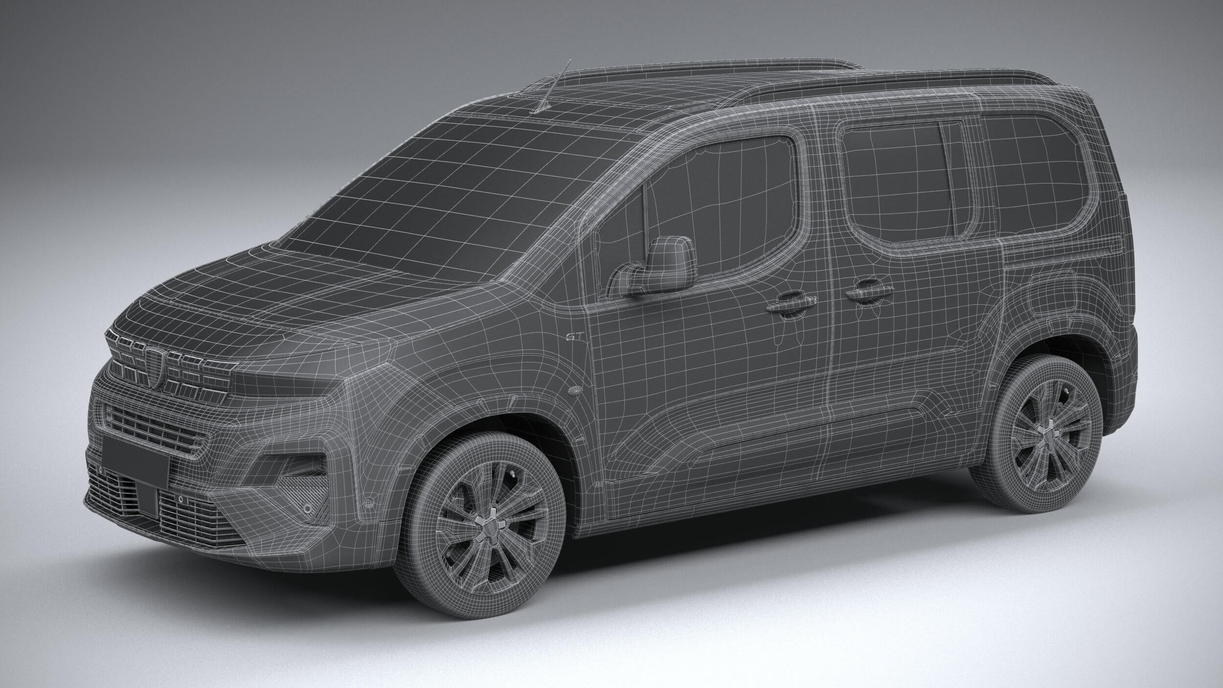 Peugeot Rifter 2024 - 3D Model by SQUIR