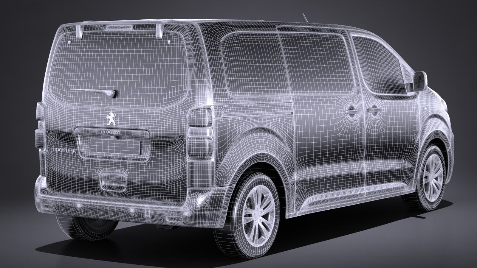 Peugeot Traveller 2017 - 3D Model by SQUIR