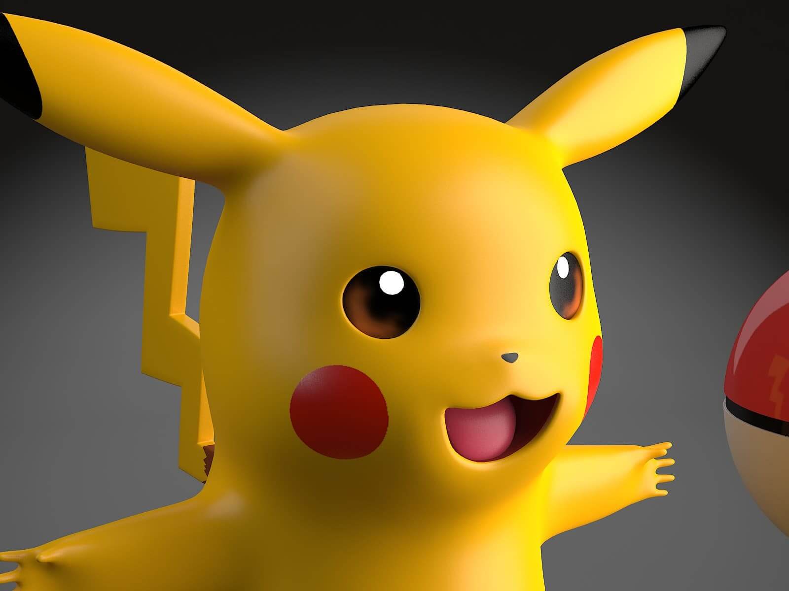 Pikachu Pokemon - 3D Model by SQUIR