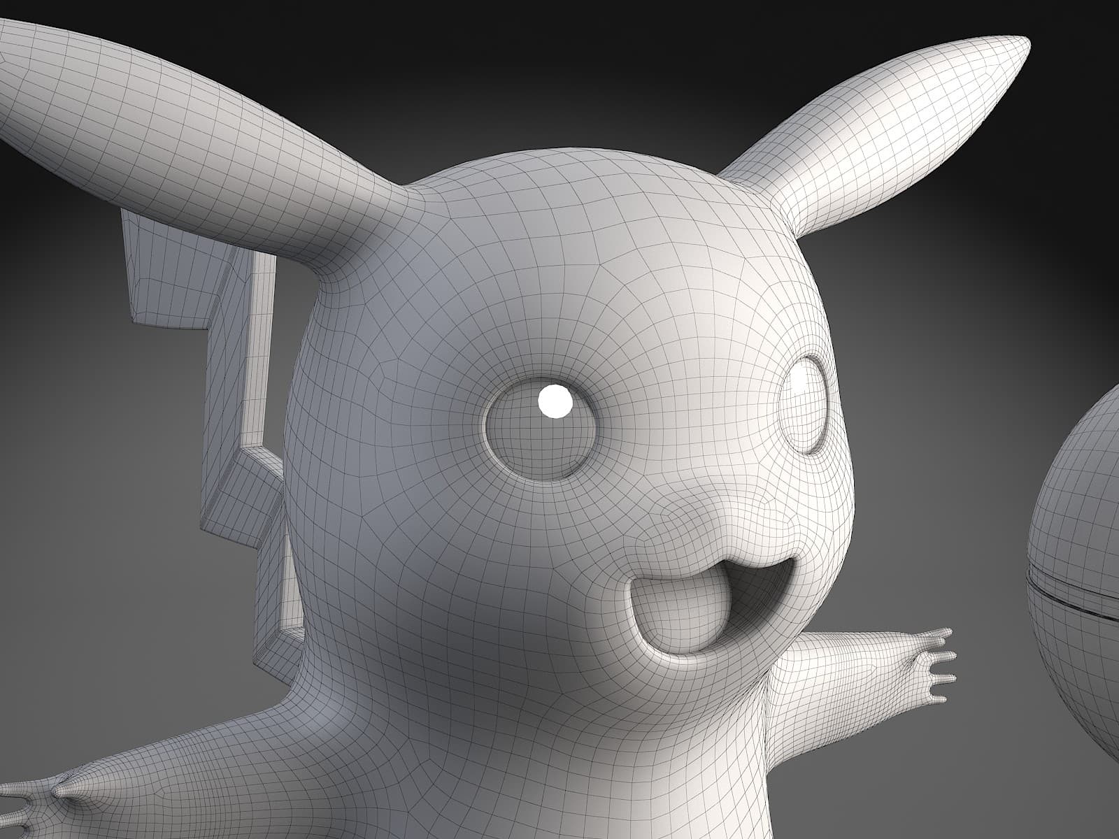 Pikachu Pokemon - 3D Model by SQUIR