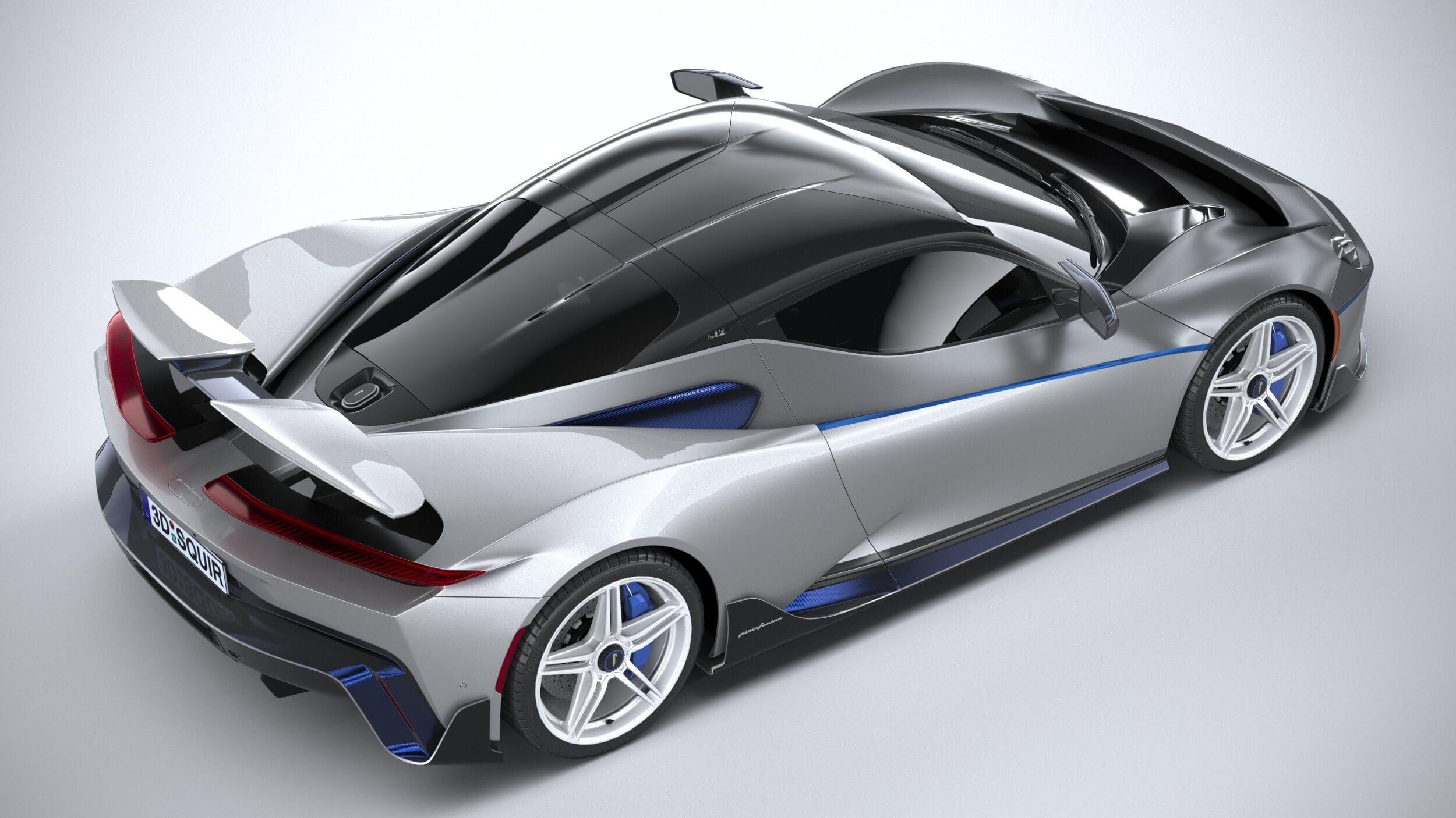 Pininfarina Battista Reversario 2024 Low Poly - 3D Model by SQUIR