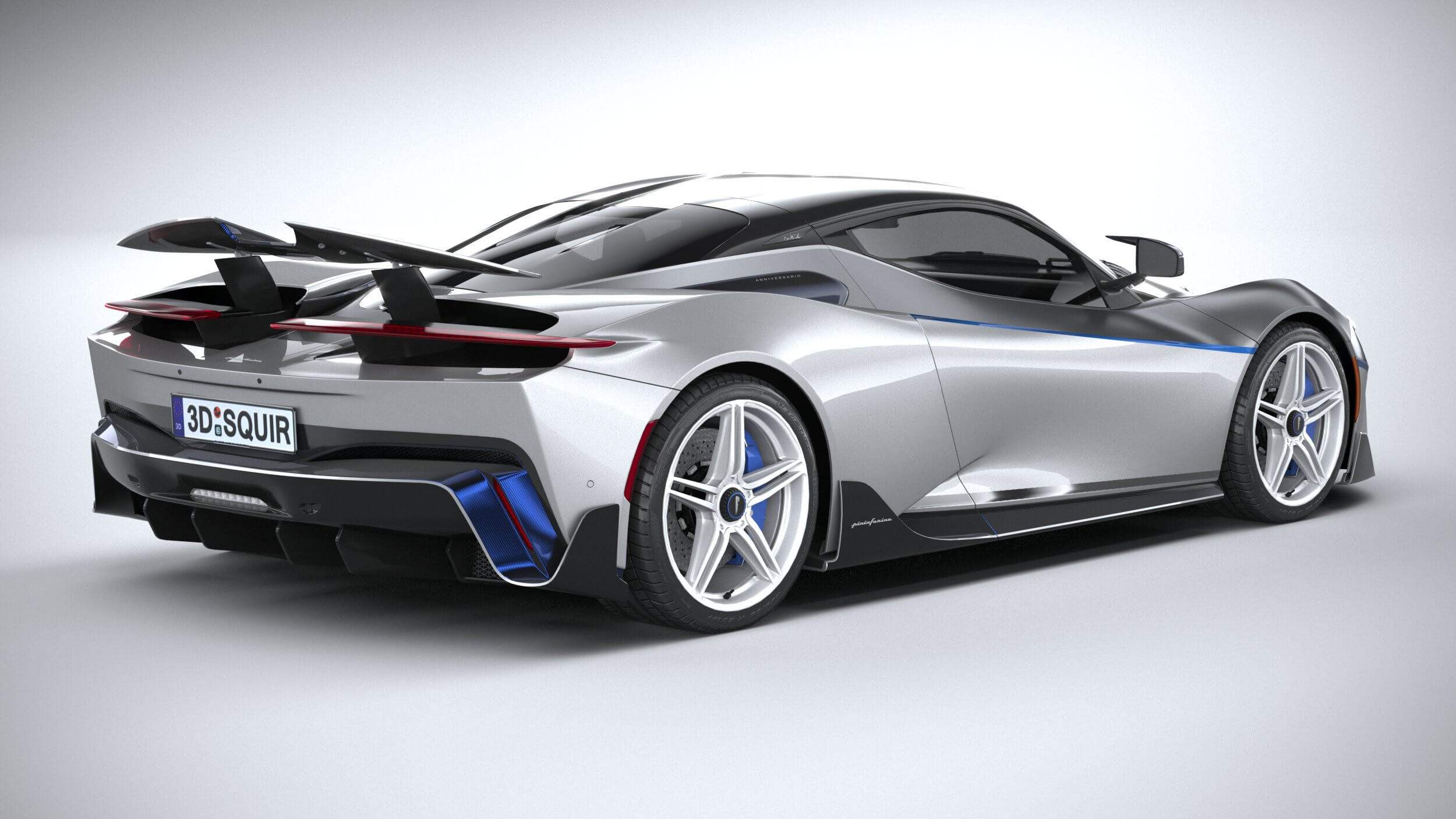 Pininfarina Battista Reversario 2024 Low Poly - 3D Model by SQUIR