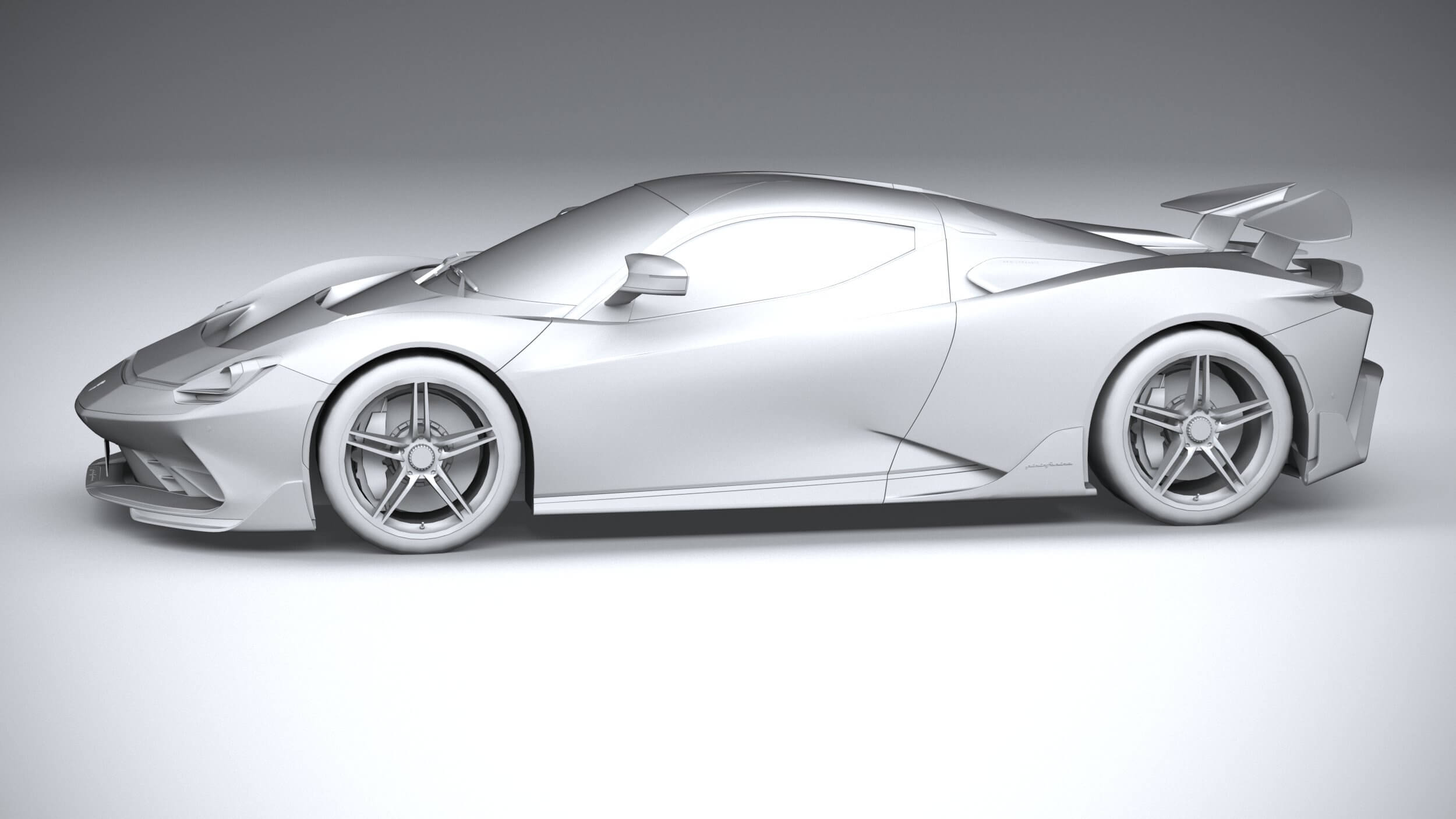 Pininfarina Battista Reversario 2024 Low Poly - 3D Model by SQUIR
