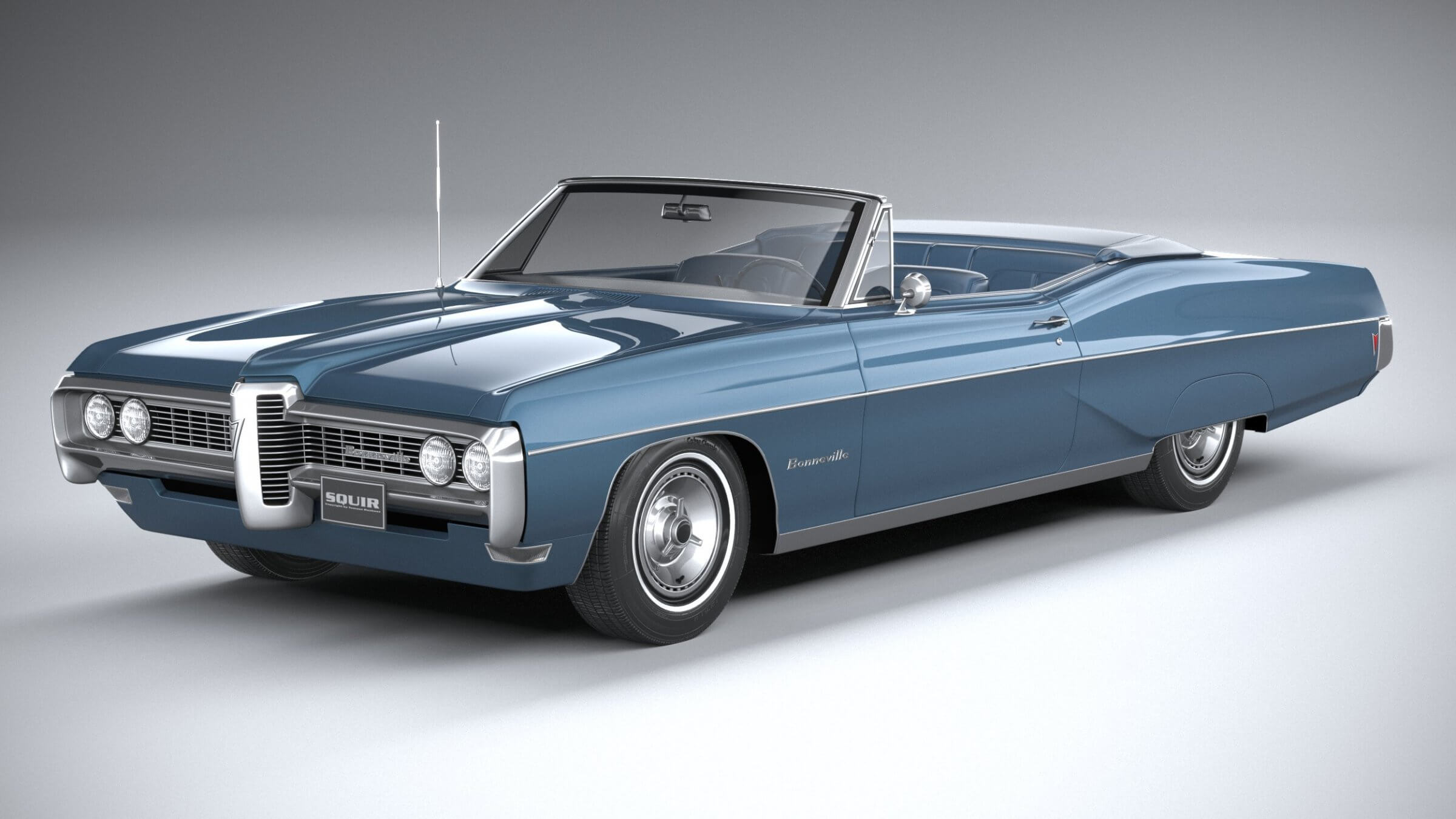 Pontiac Bonneville Convertible 1968 - 3D Model by SQUIR