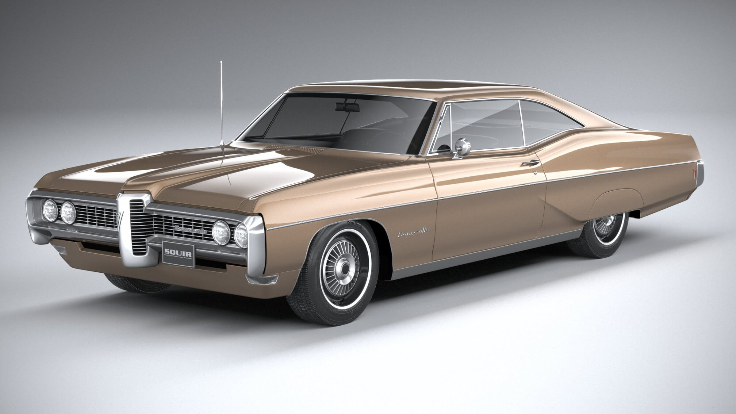 Pontiac Bonneville Coupe 1968 - 3D Model by SQUIR