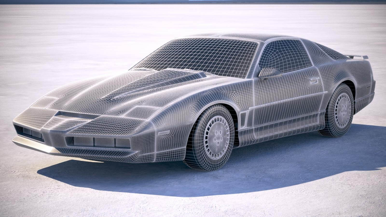 Pontiac Trans Am KITT 1982 - 3D Model by SQUIR