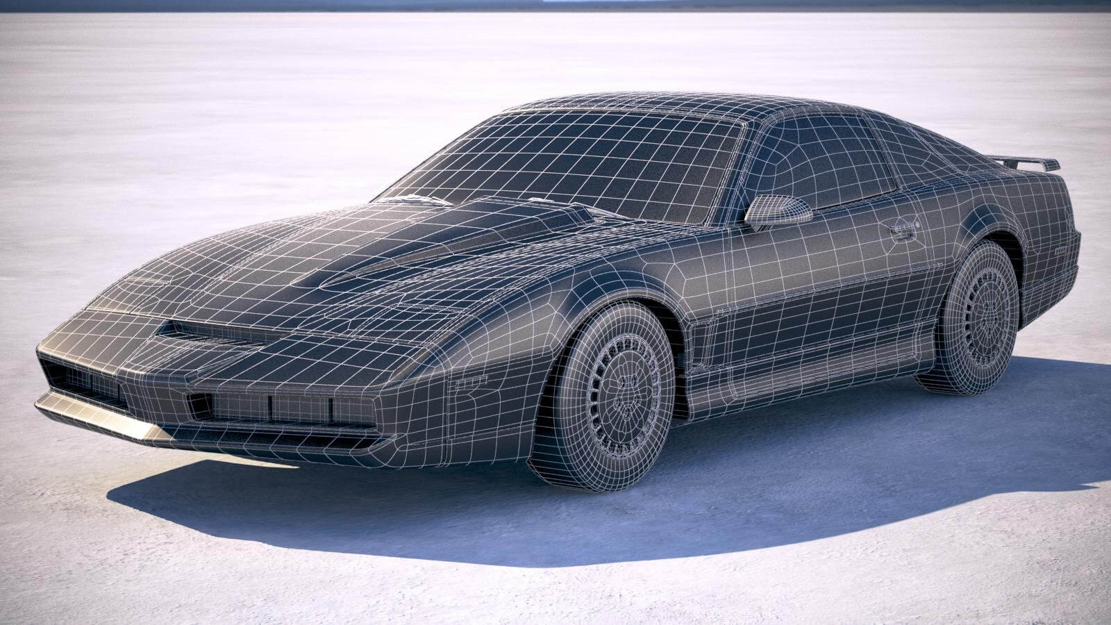 Pontiac Trans Am KITT 1982 - 3D Model by SQUIR