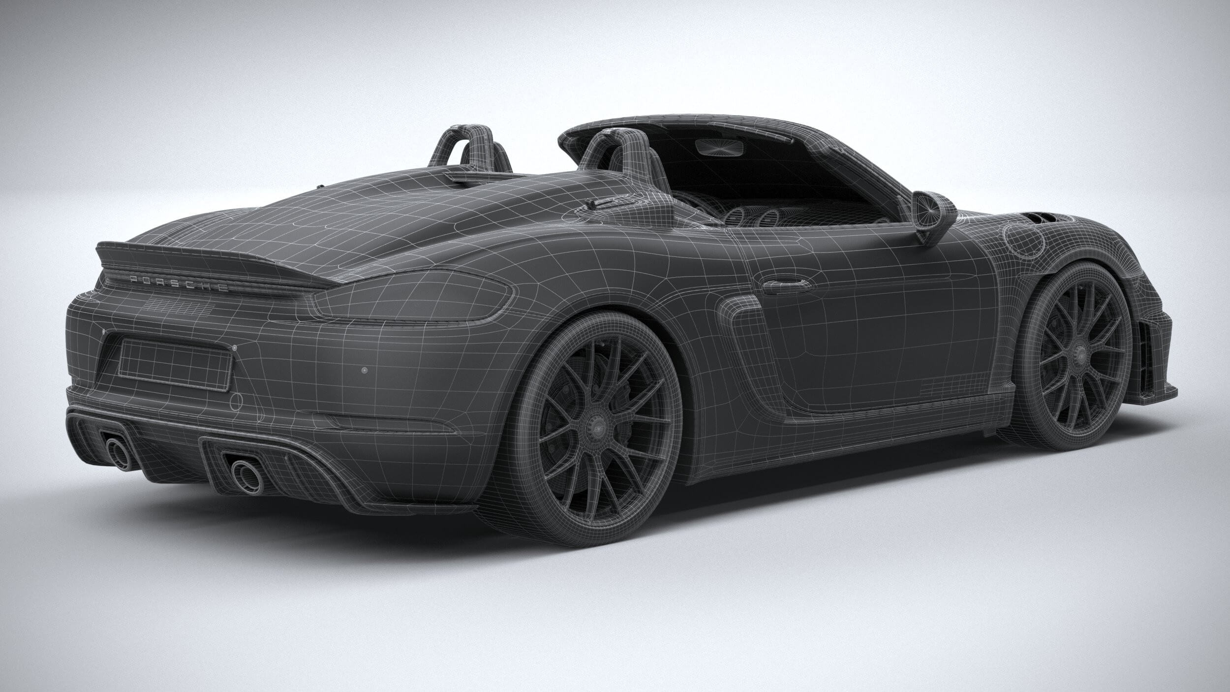 Porsche 718 Boxster Spyder RS 2024 - 3D Model by SQUIR