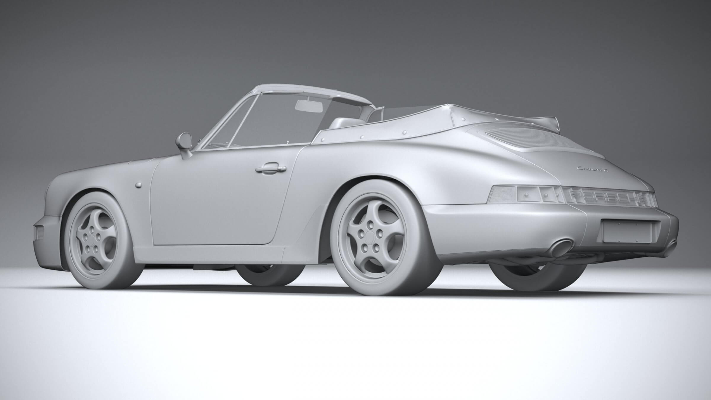 Porsche 911 964 Cabrio 1993 - 3D Model by SQUIR