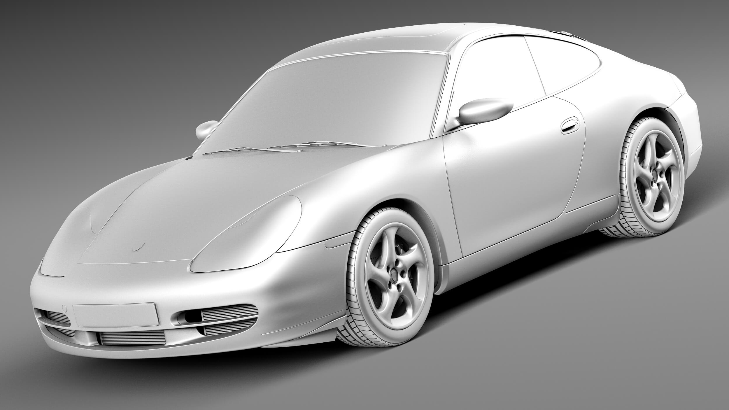 Porsche 911 996 Carrera 1997-2001 3D Model by SQUIR