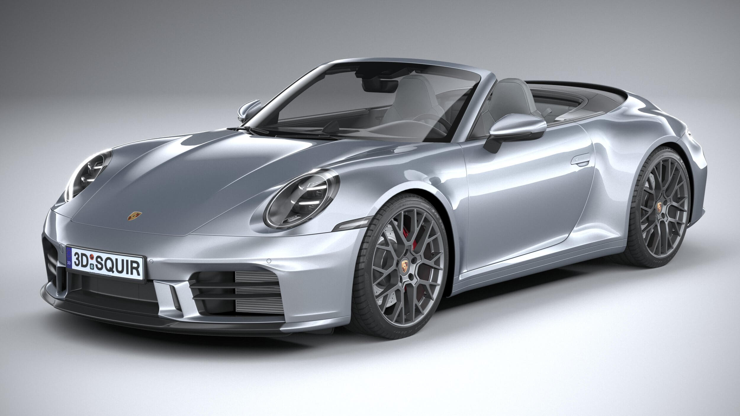 Porsche 911 Carrera Cabriolet Aerokit 2025 - 3D Model by SQUIR
