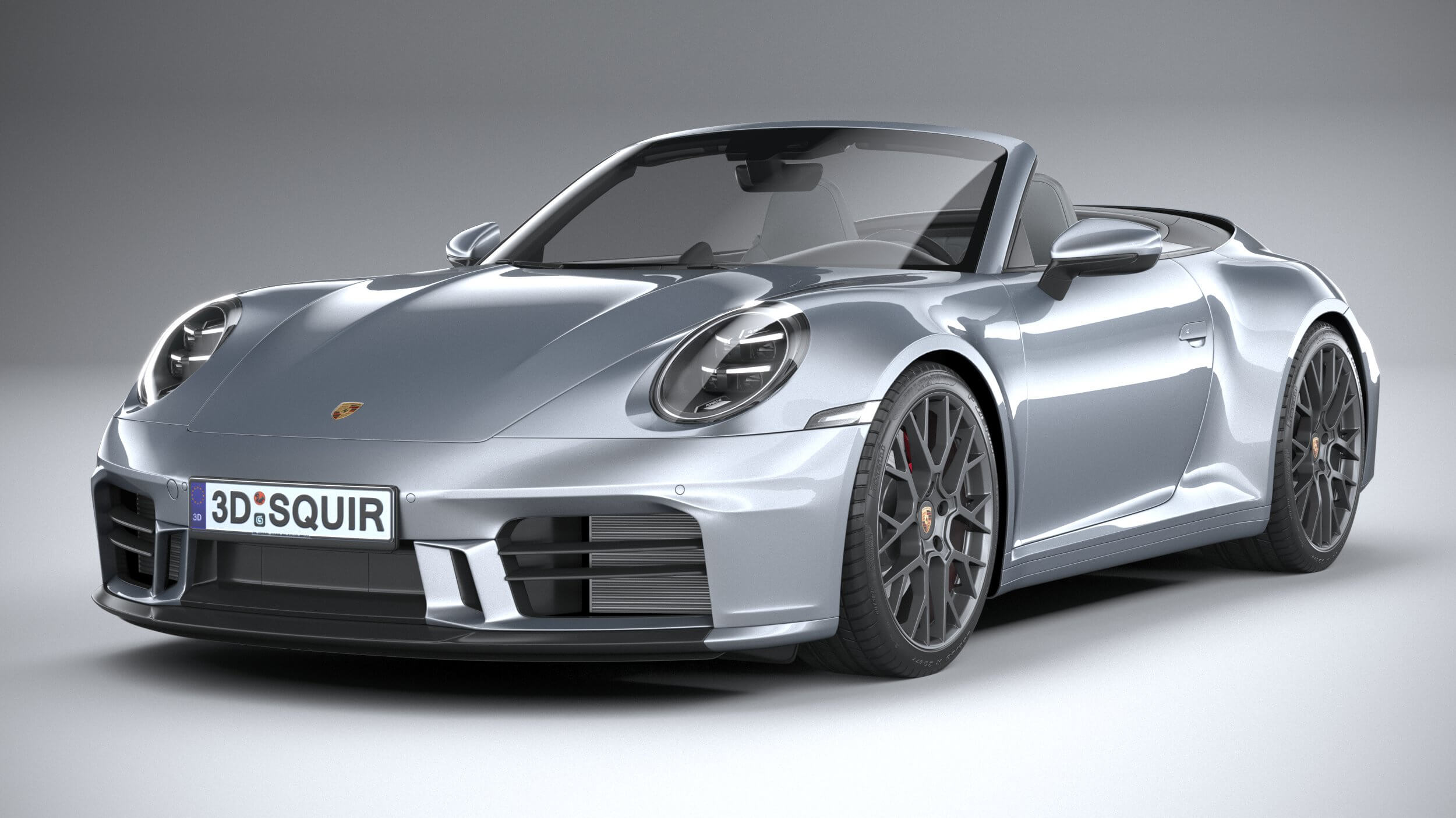Porsche 911 Carrera Cabriolet Aerokit 2025 - 3D Model by SQUIR