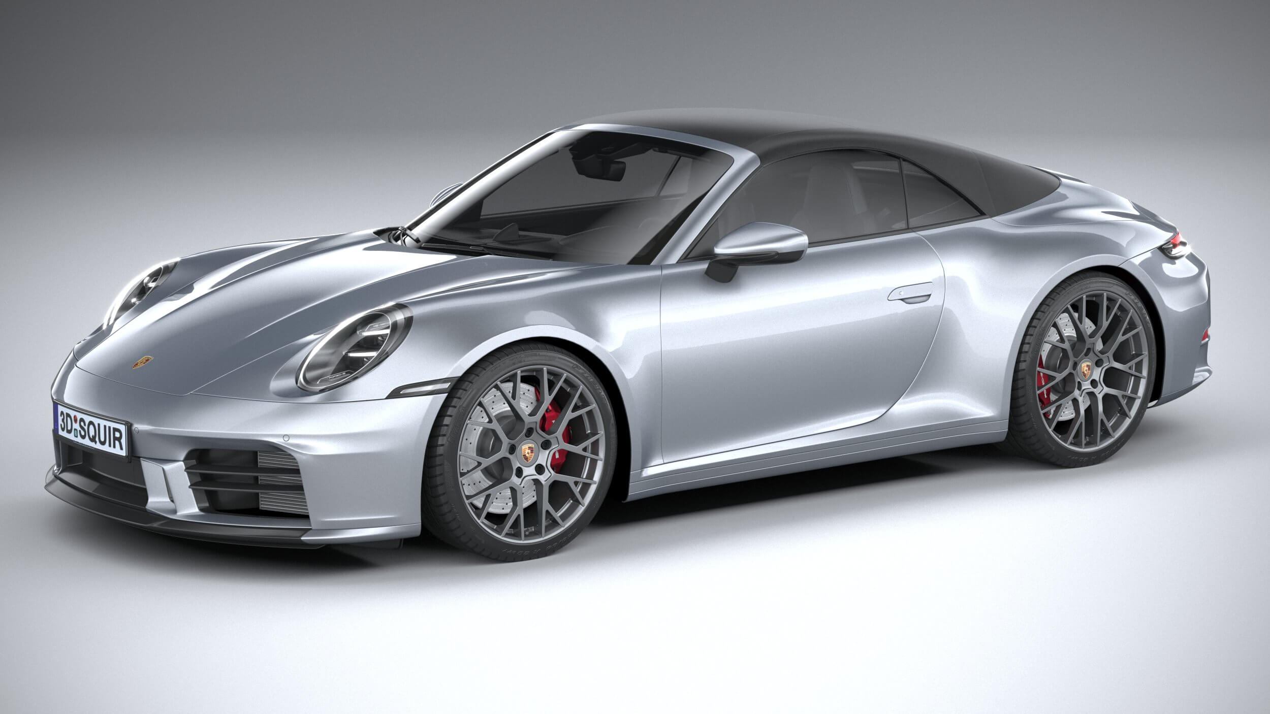 Porsche 911 Carrera Cabriolet Aerokit 2025 - 3D Model by SQUIR