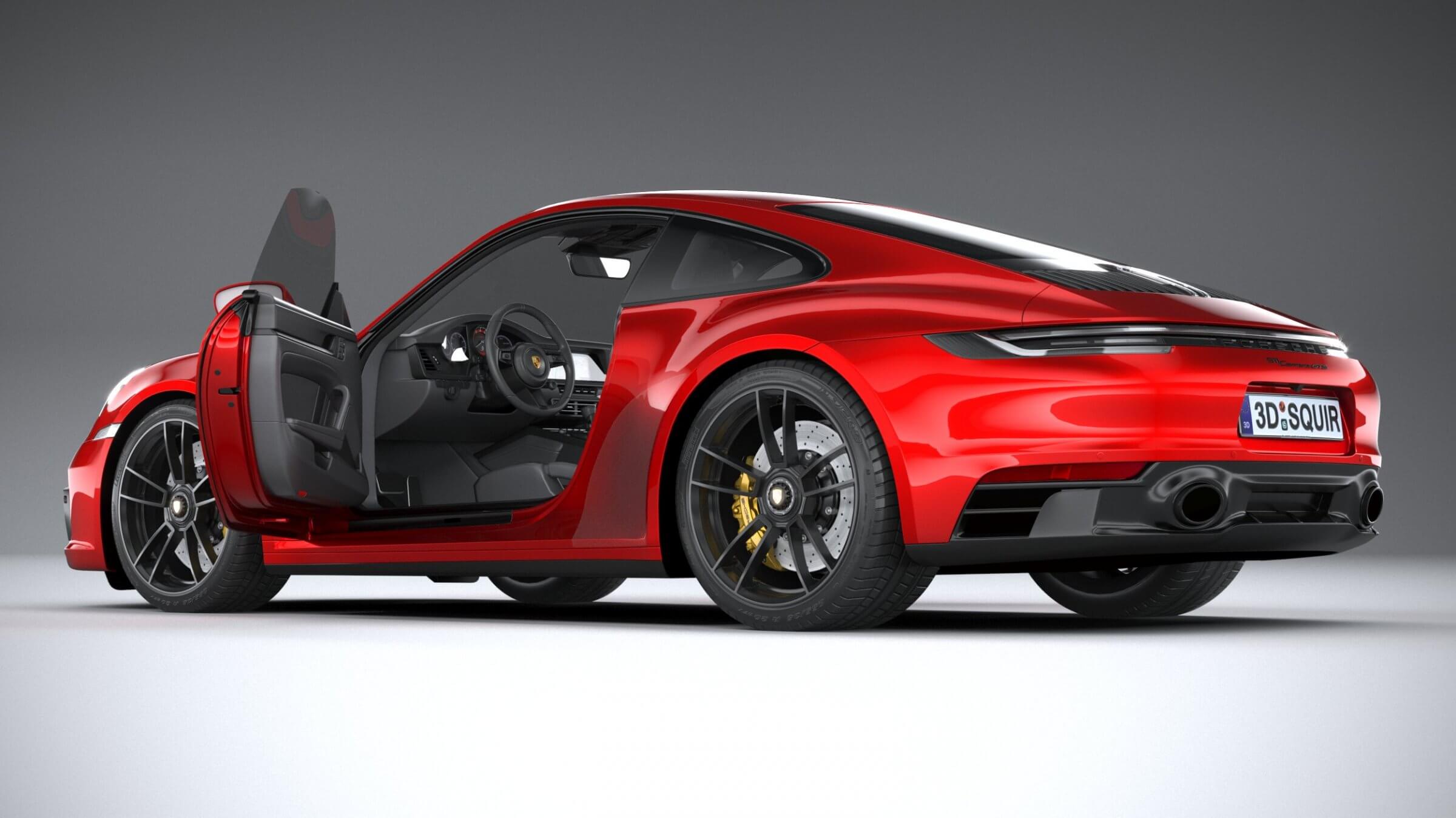 Porsche 911 Carrera GTS 2022 - 3D Model by SQUIR