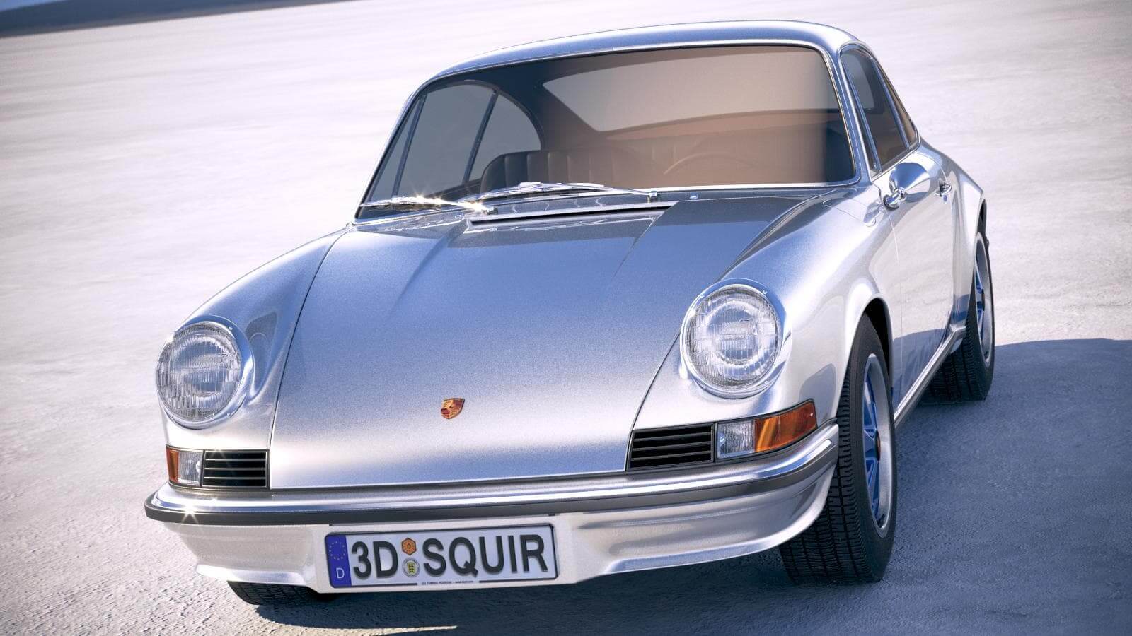 Porsche 911 Carrera RS 1973 (V-Ray) 3D Model by SQUIR