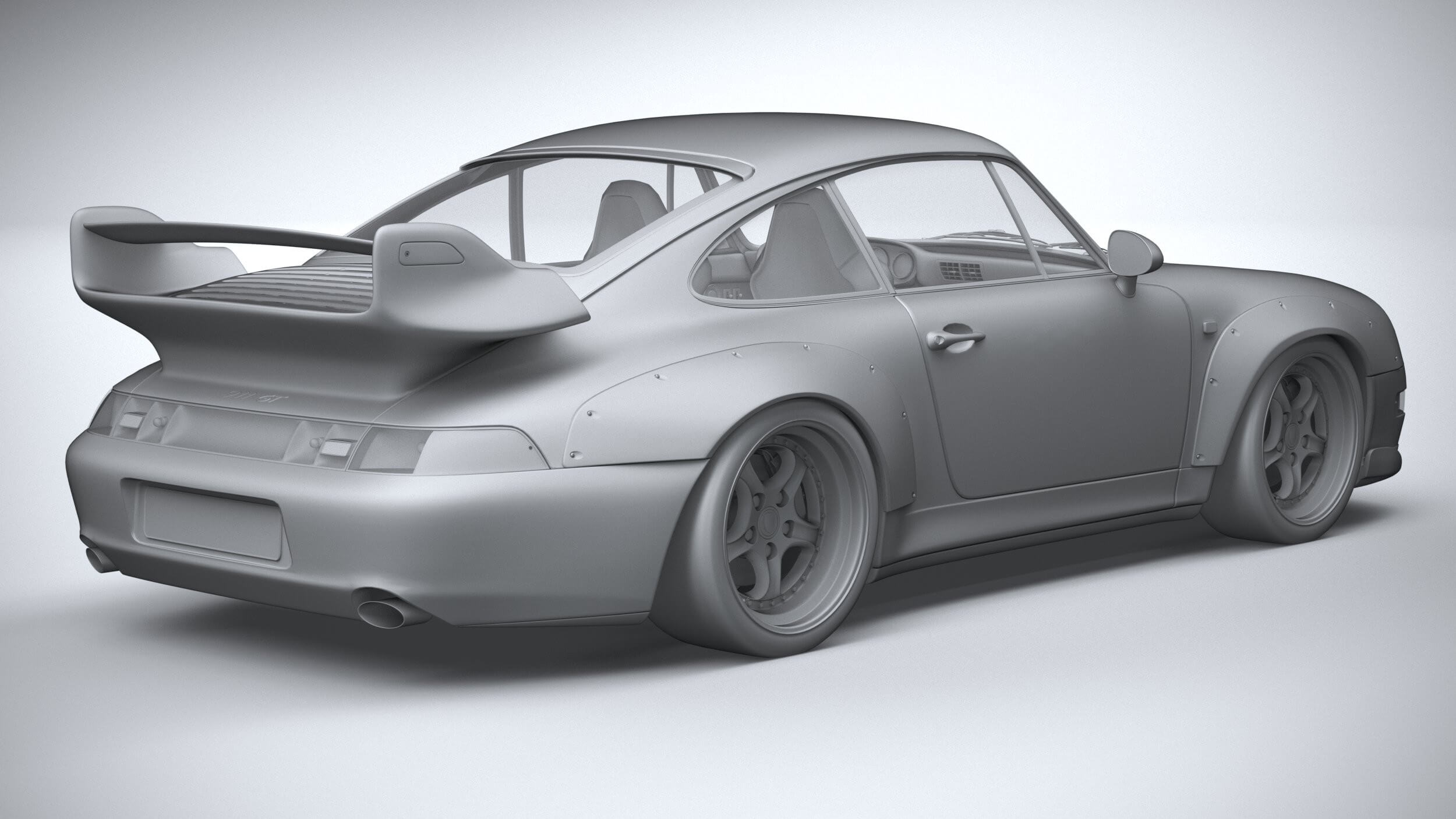 Porsche 911 GT2 993 1993 - 3D Model by SQUIR