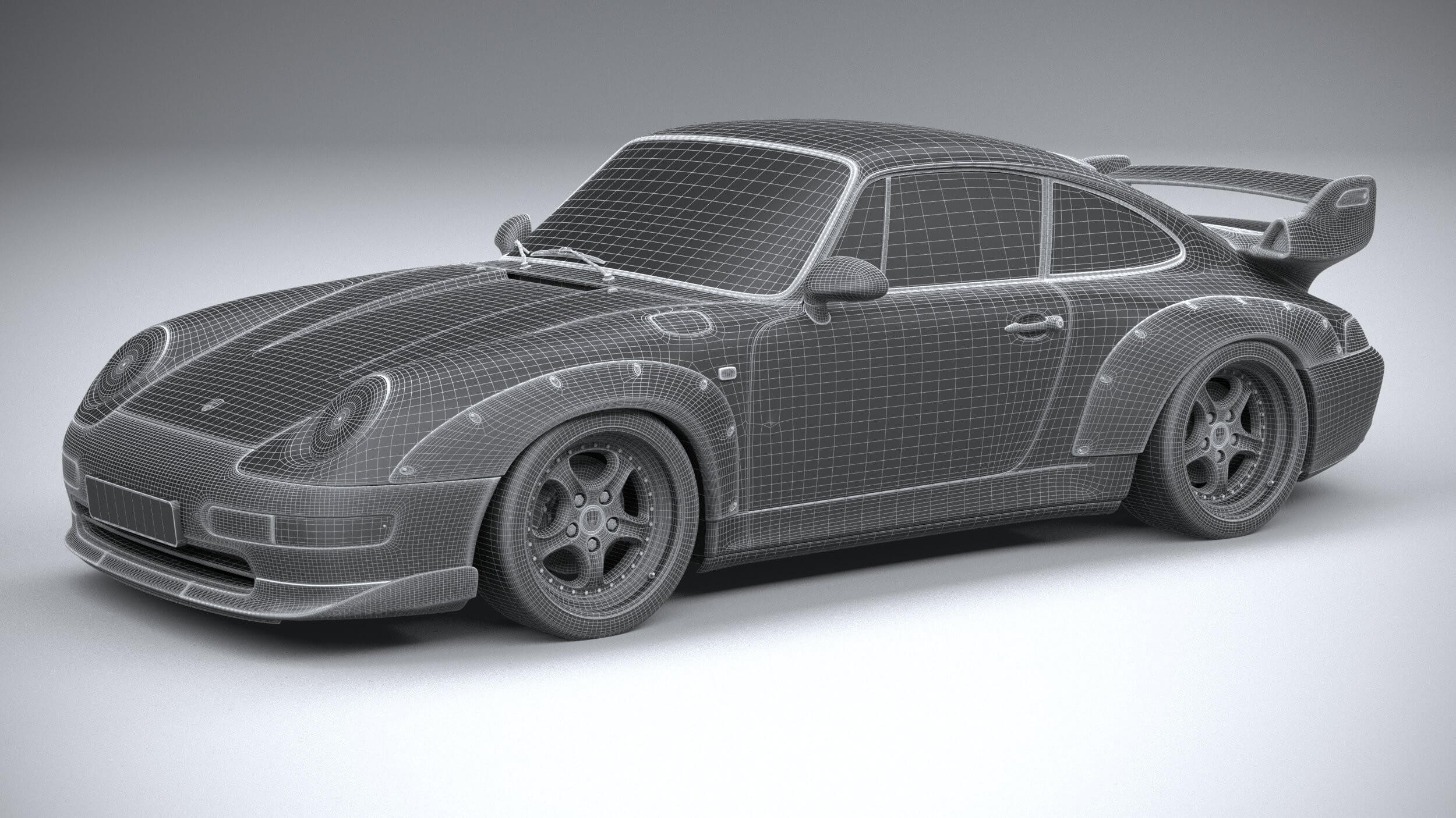 Porsche 911 GT2 993 1993 - 3D Model by SQUIR