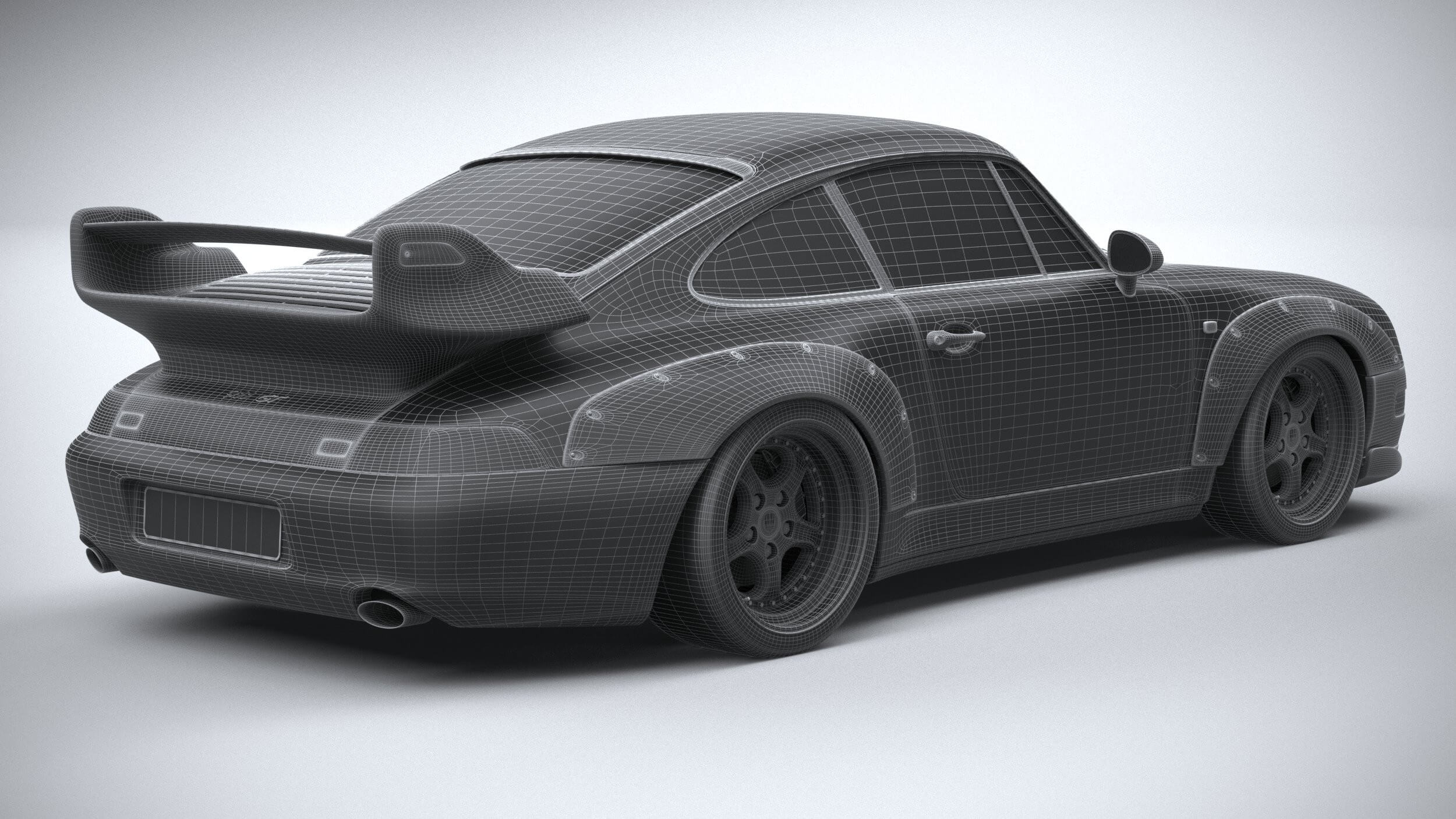Porsche 911 GT2 993 1993 - 3D Model by SQUIR