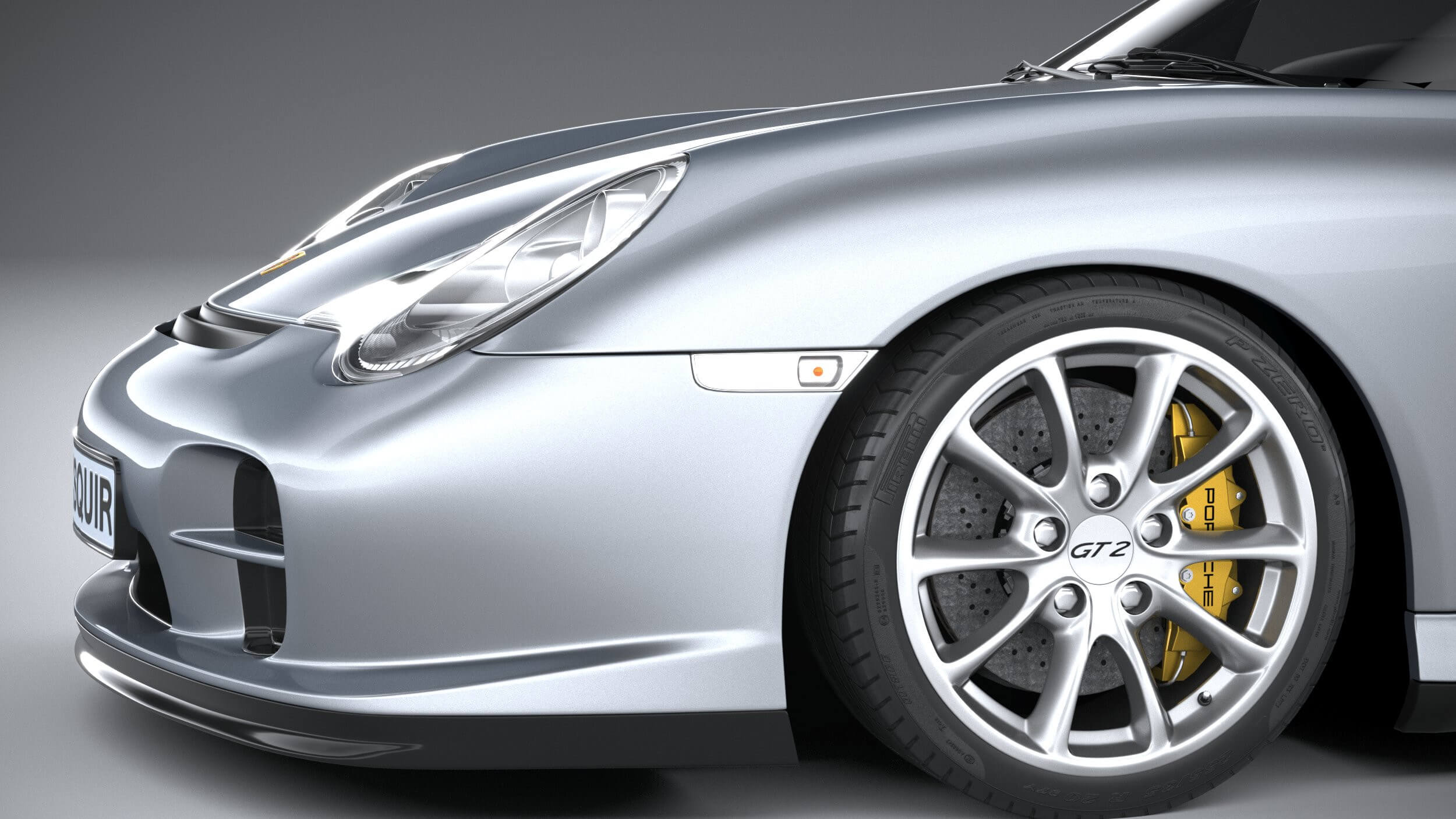 Porsche 911 GT2 996 2003 - 3D Model by SQUIR