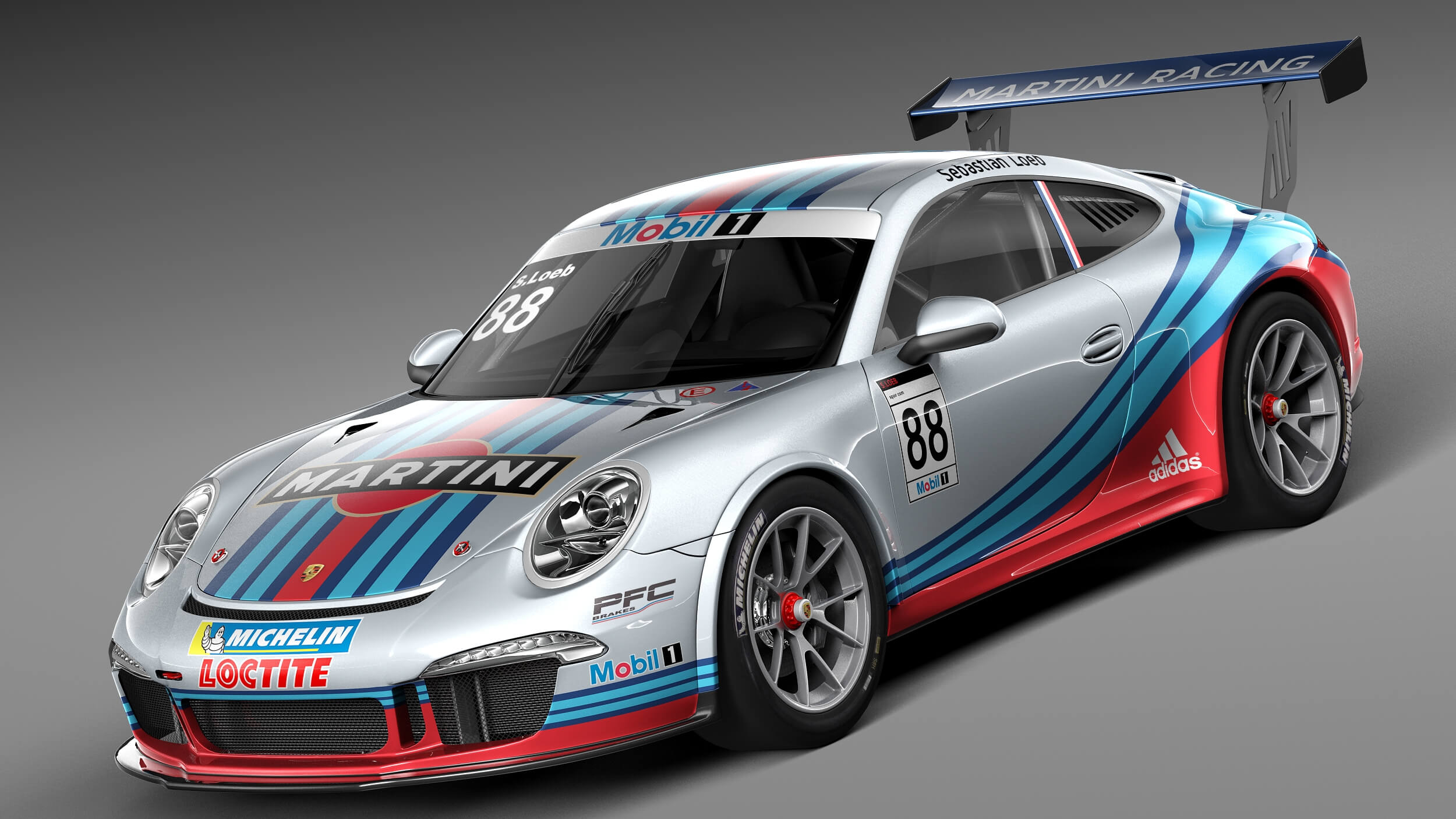 Porsche 911 GT3 Cup 2013 Martini - 3D Model by SQUIR