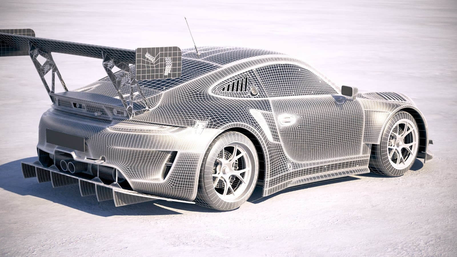 Porsche 911 GT3 R 2019 - 3D Model by SQUIR