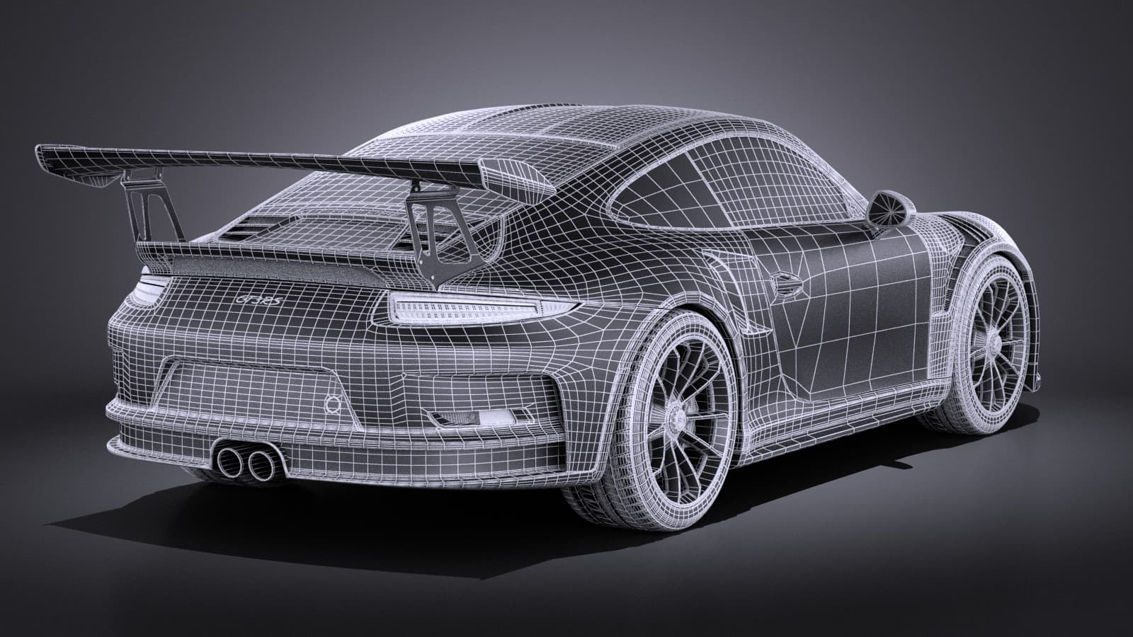 Porsche 911 GT3 RS 2016 (V-Ray) 3D Model by SQUIR