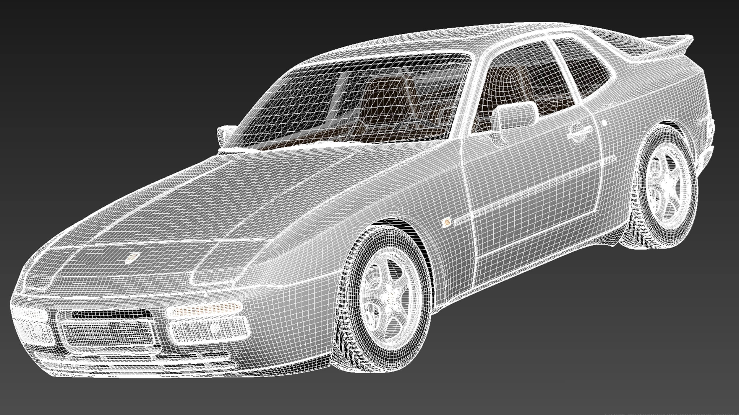 Porsche 944 1982-1991 3D Model by SQUIR