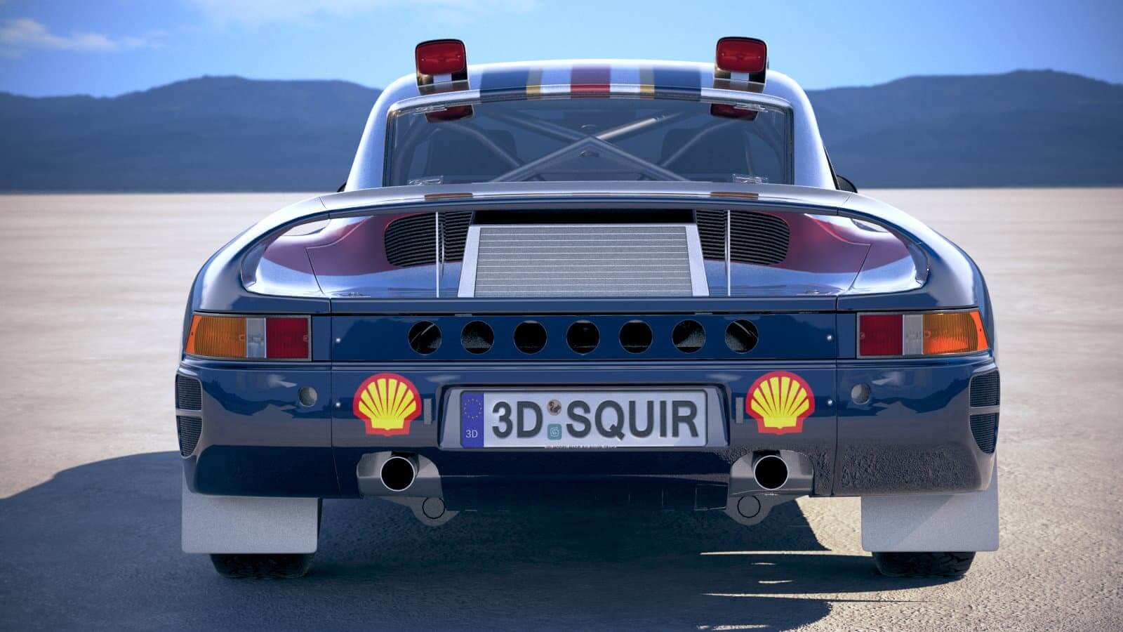 Porsche 958 Rothmans Rally 1985 - 3D Model by SQUIR