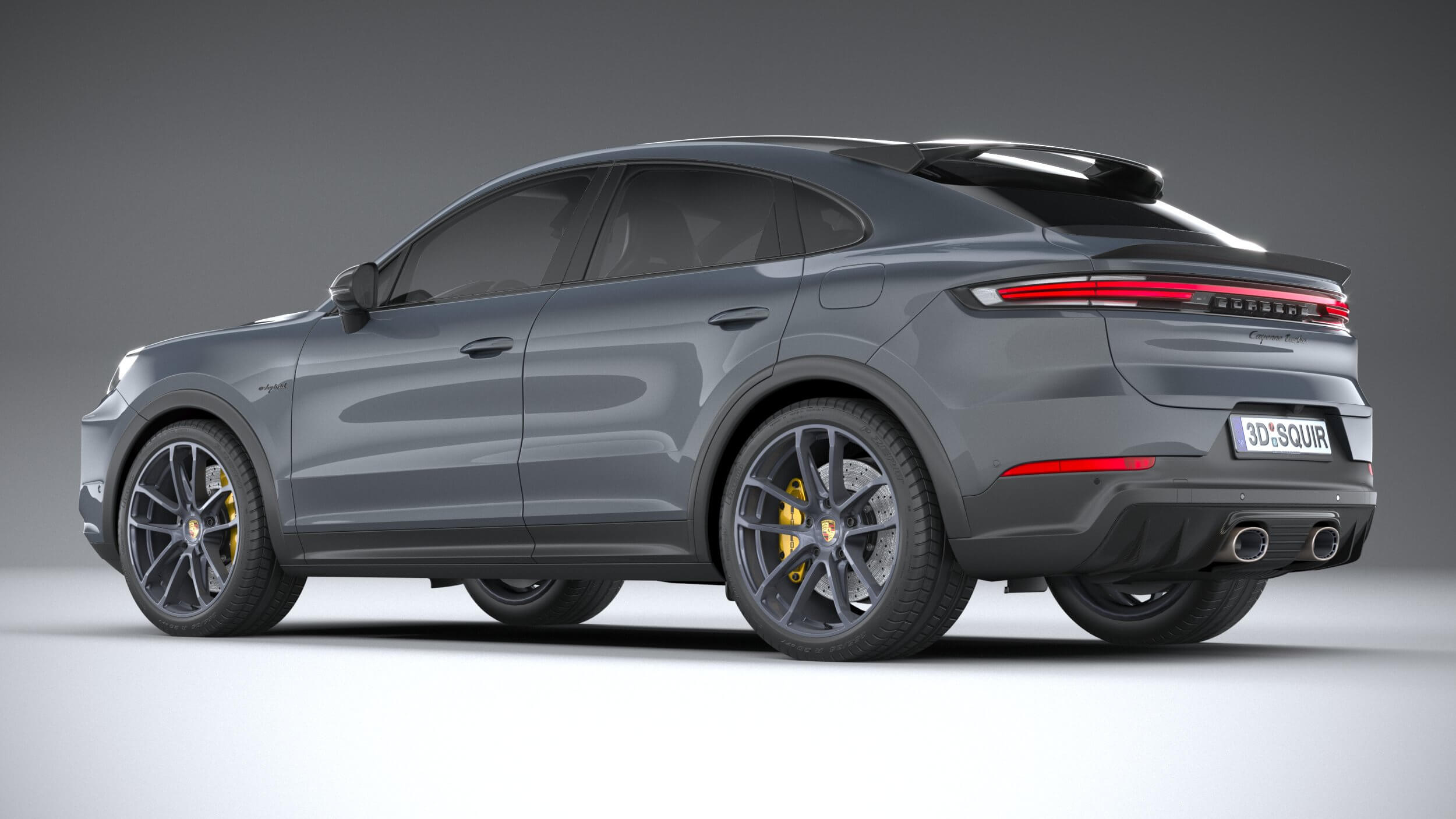 Porsche Cayenne Turbo E-Hybrid Coupe GT Package 2024 3D Model by SQUIR