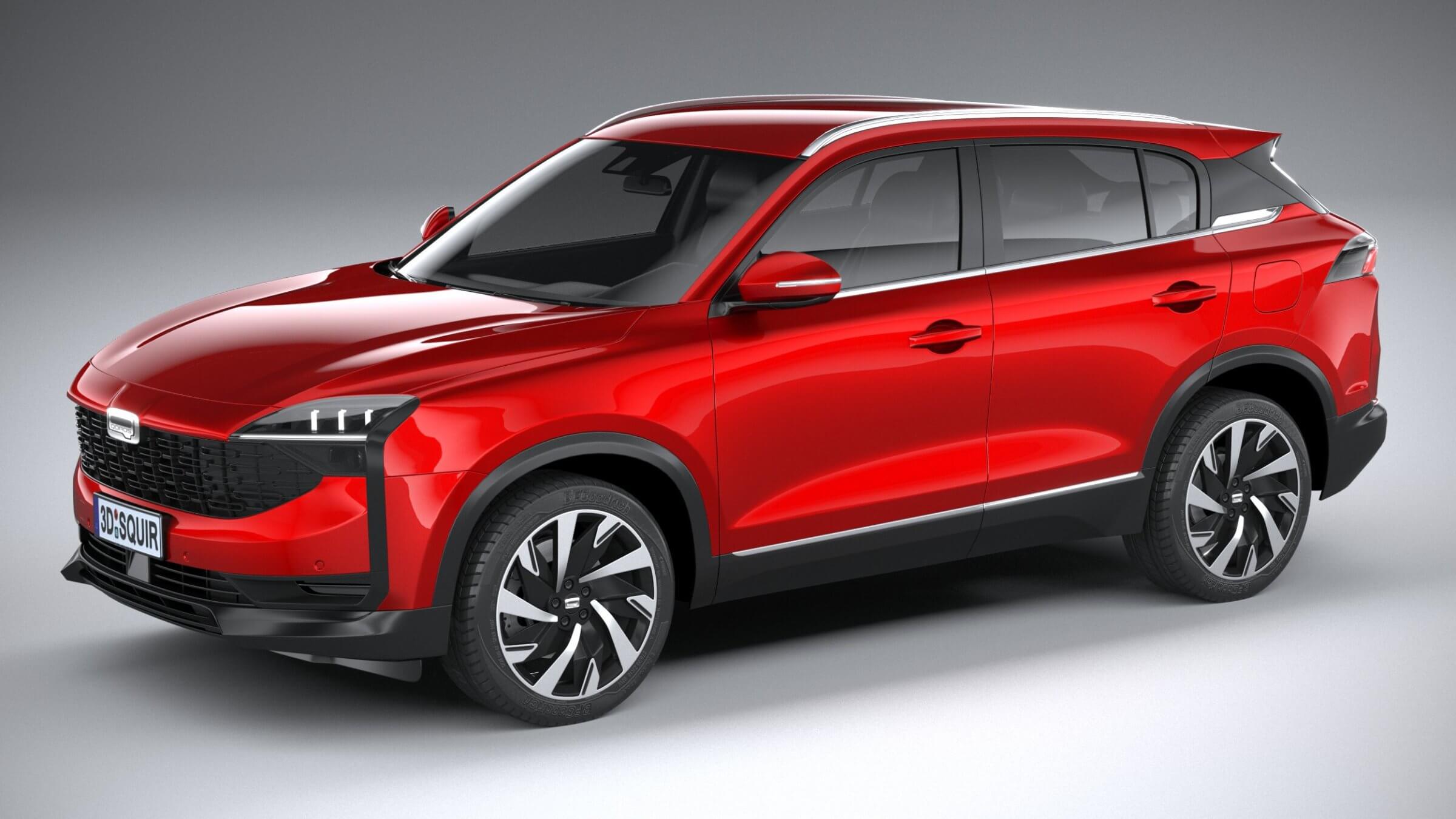 Qoros 7 2021 - 3D Model by SQUIR