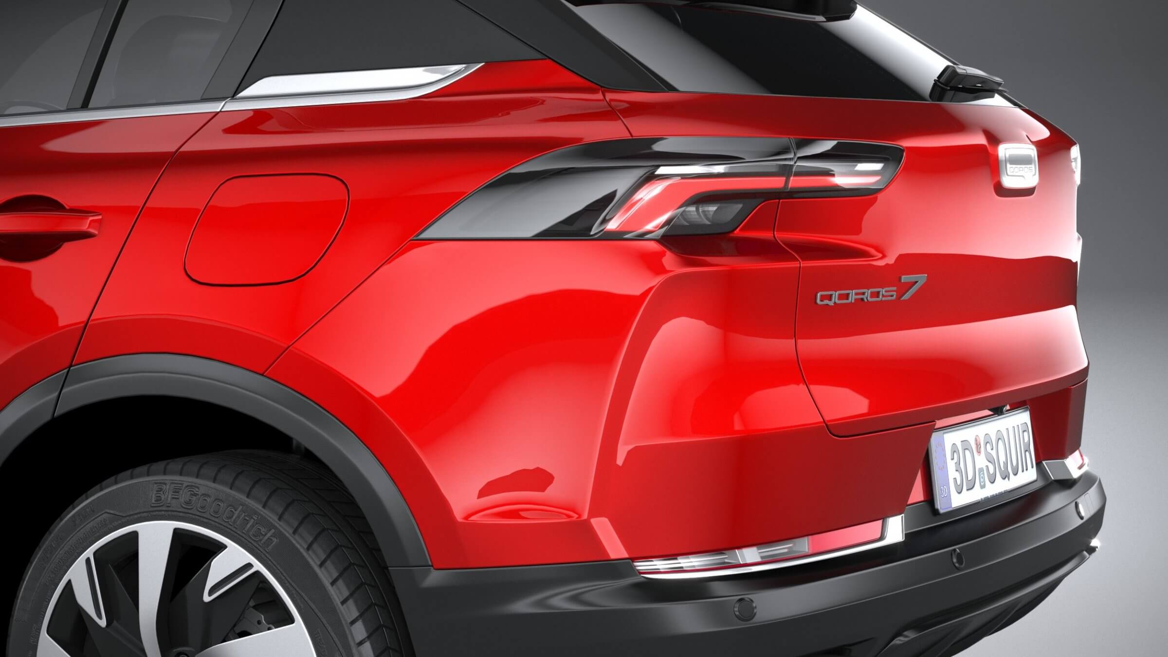 Qoros 7 2021 - 3D Model by SQUIR