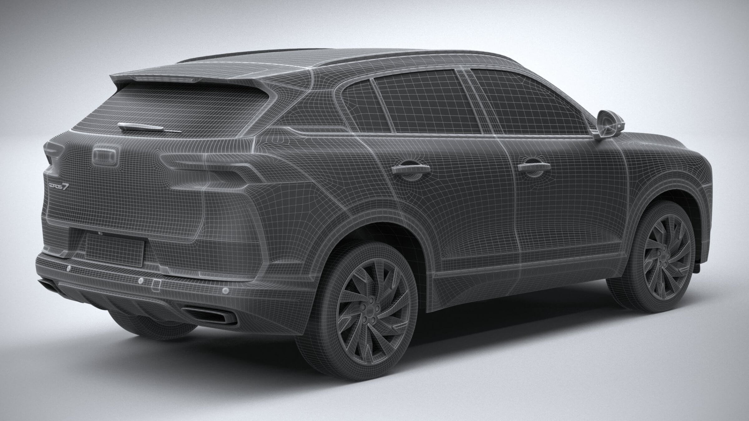 Qoros 7 2021 - 3D Model by SQUIR