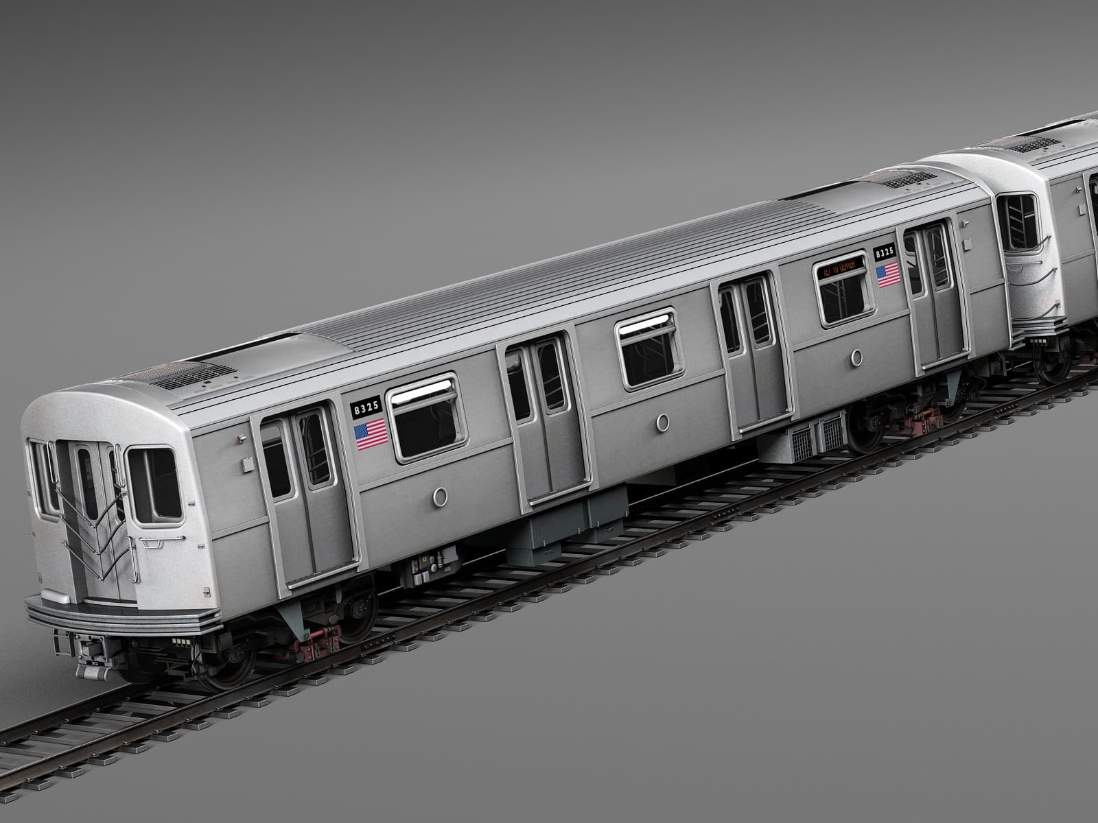R160 Train New York City Subway - 3D Model by SQUIR