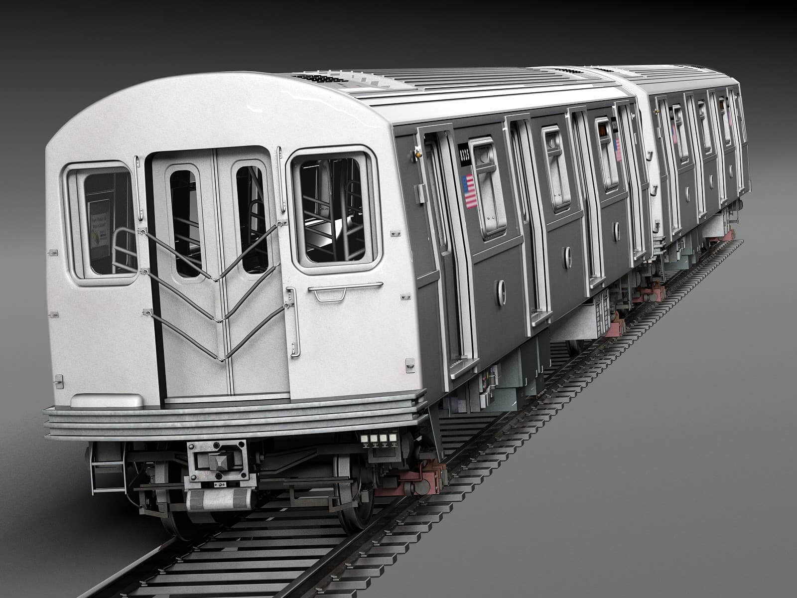 R160 Train New York City Subway - 3D Model by SQUIR