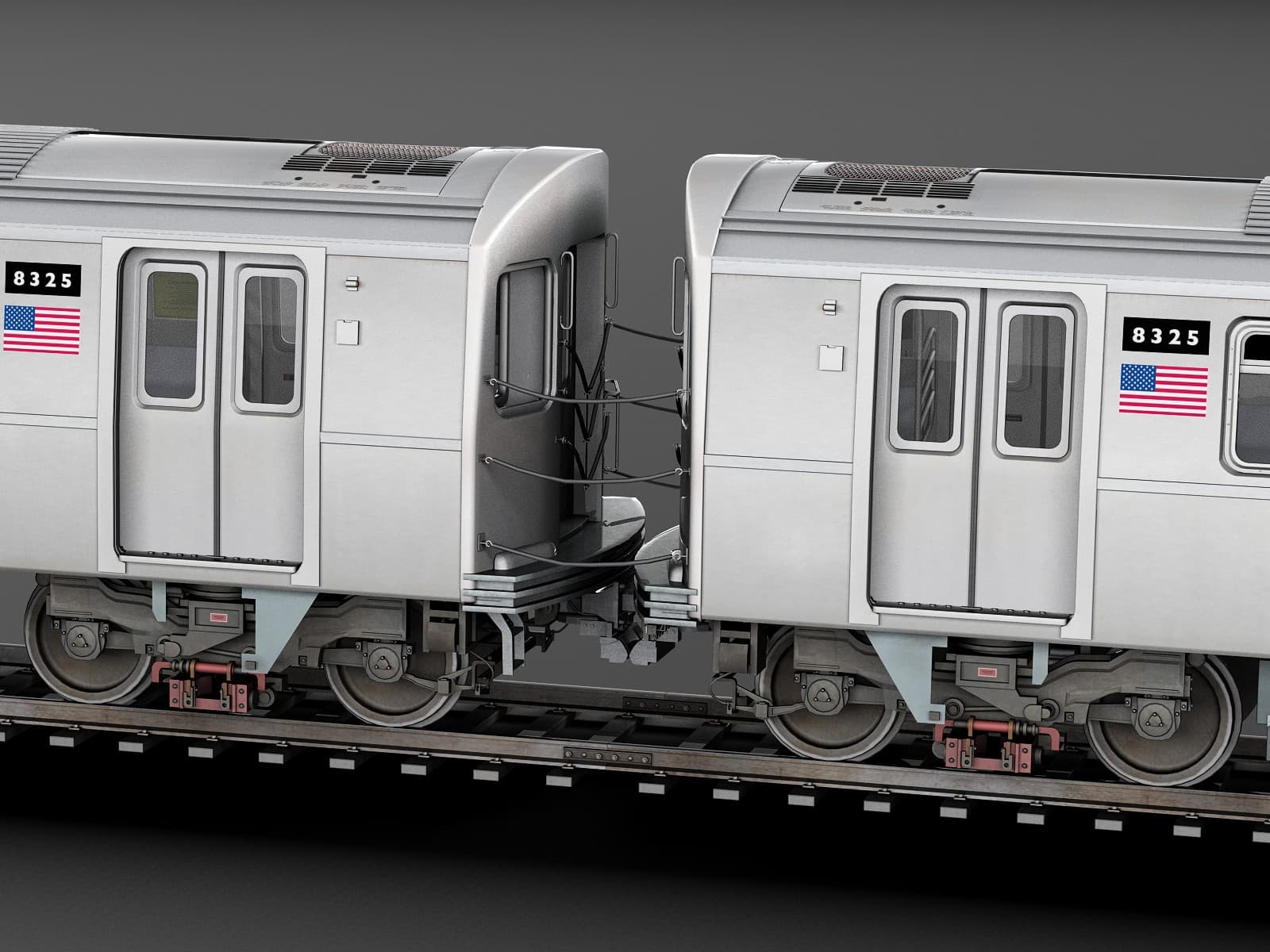 R160 Train New York City Subway - 3D Model by SQUIR
