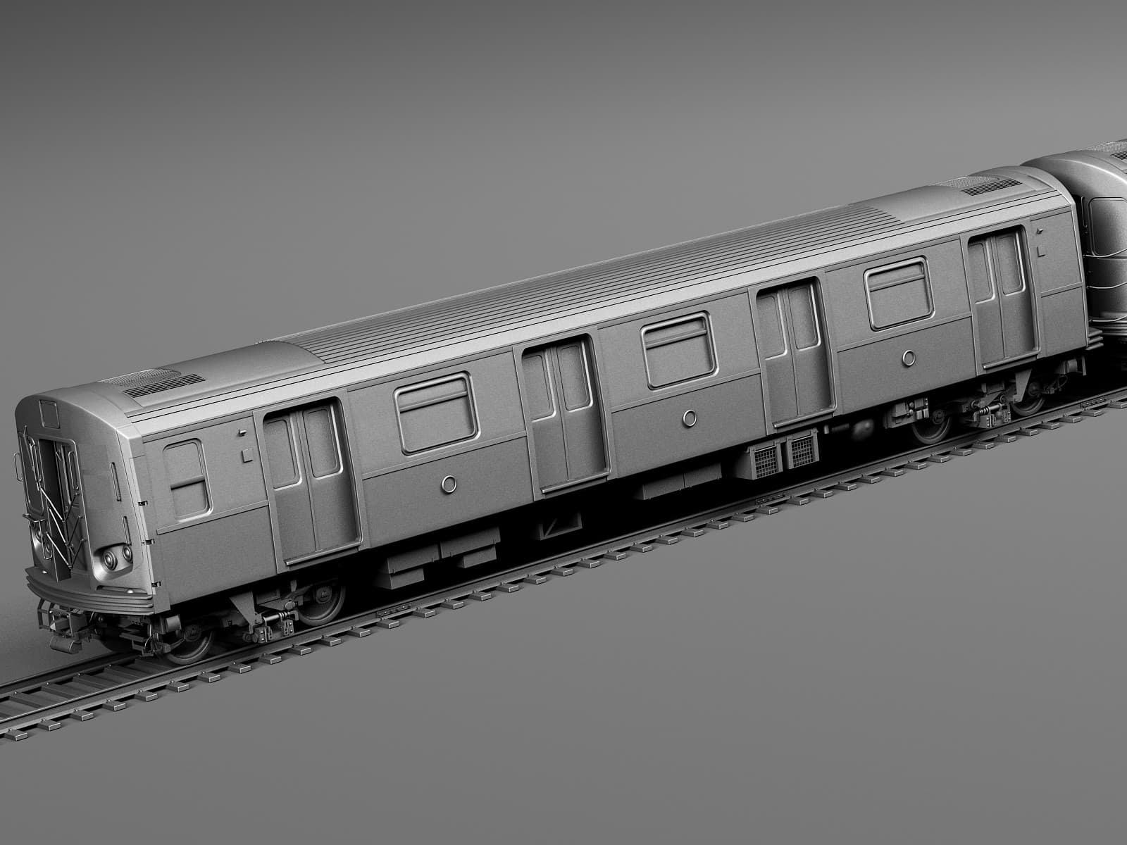 R160 Train New York City Subway - 3D Model by SQUIR