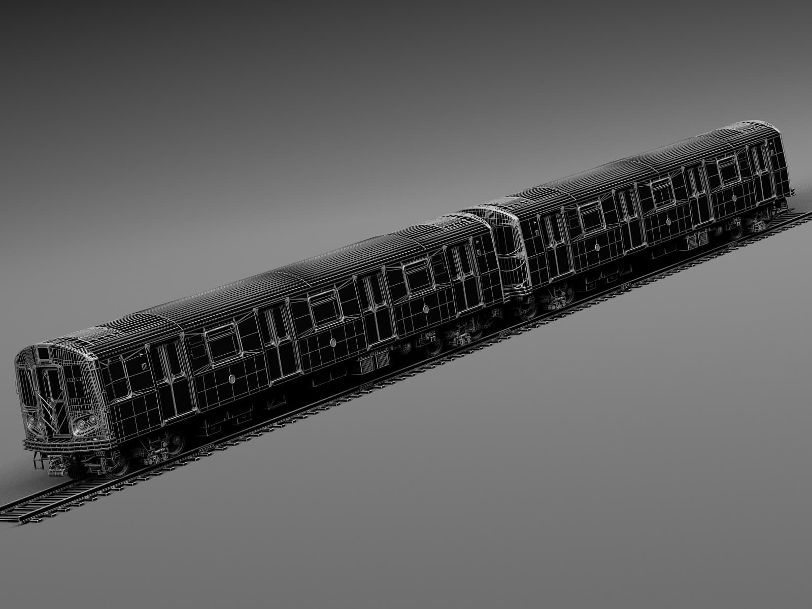 R160 Train New York City Subway - 3D Model by SQUIR