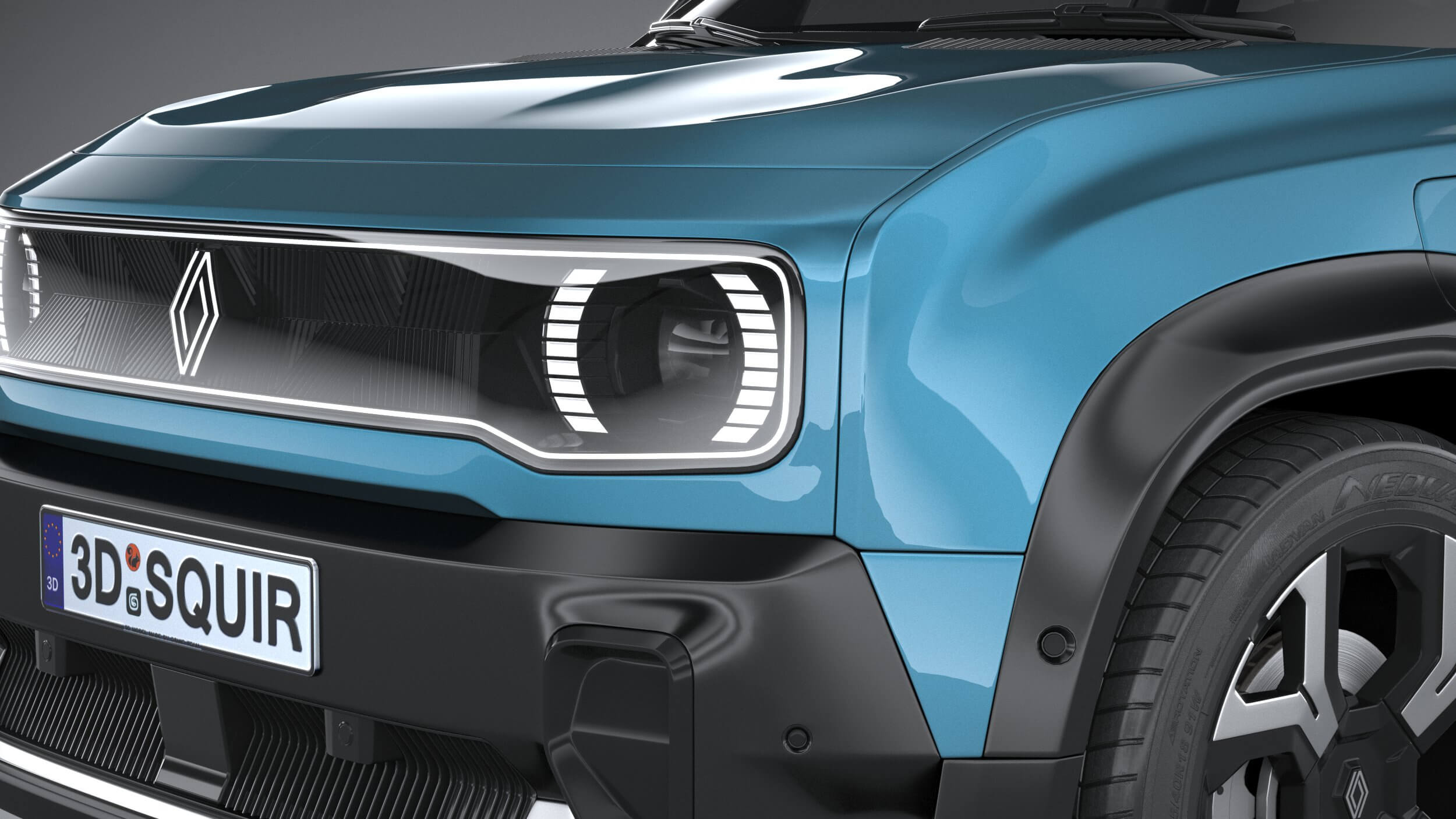 Renault 4 E-Tech 2026 3D Model by SQUIR