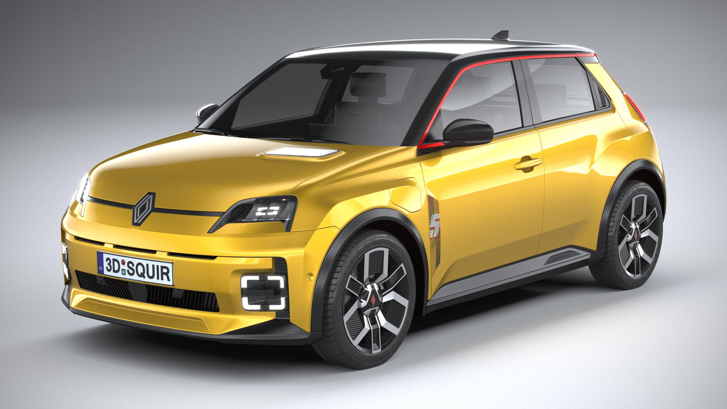 Renault 5 E-Tech 2025 3D Model by SQUIR