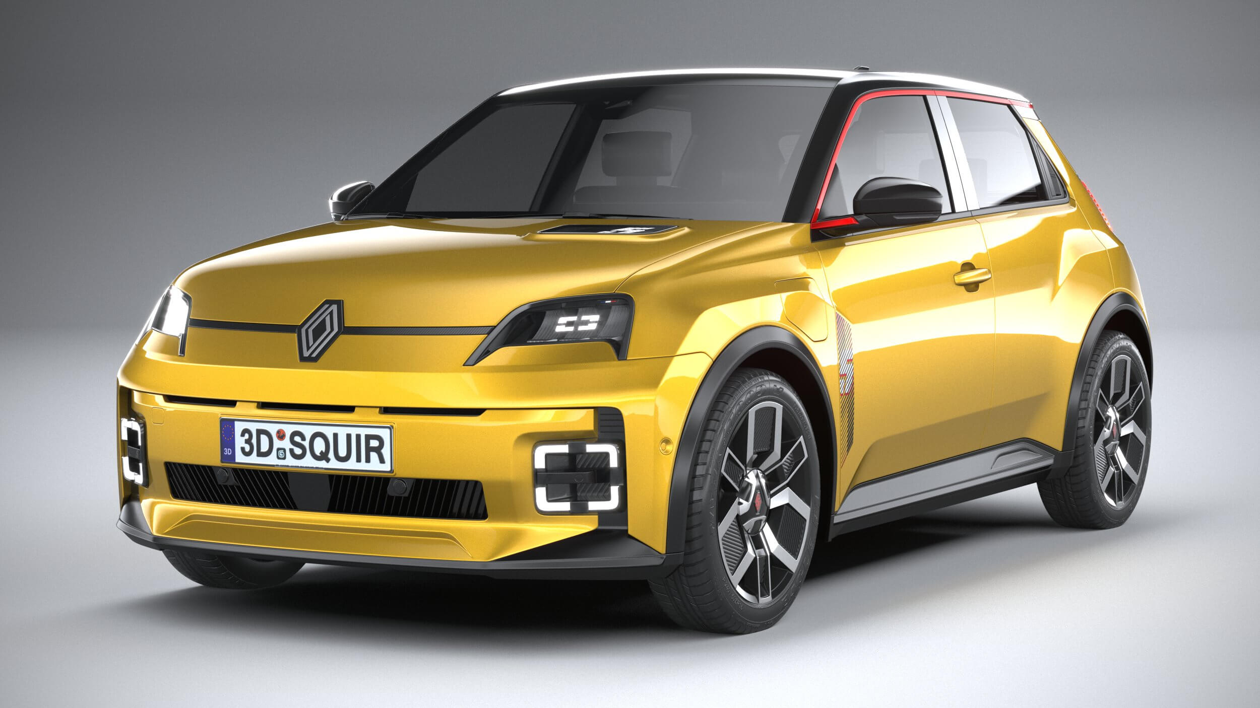 Renault 5 E-Tech 2025 3D Model by SQUIR