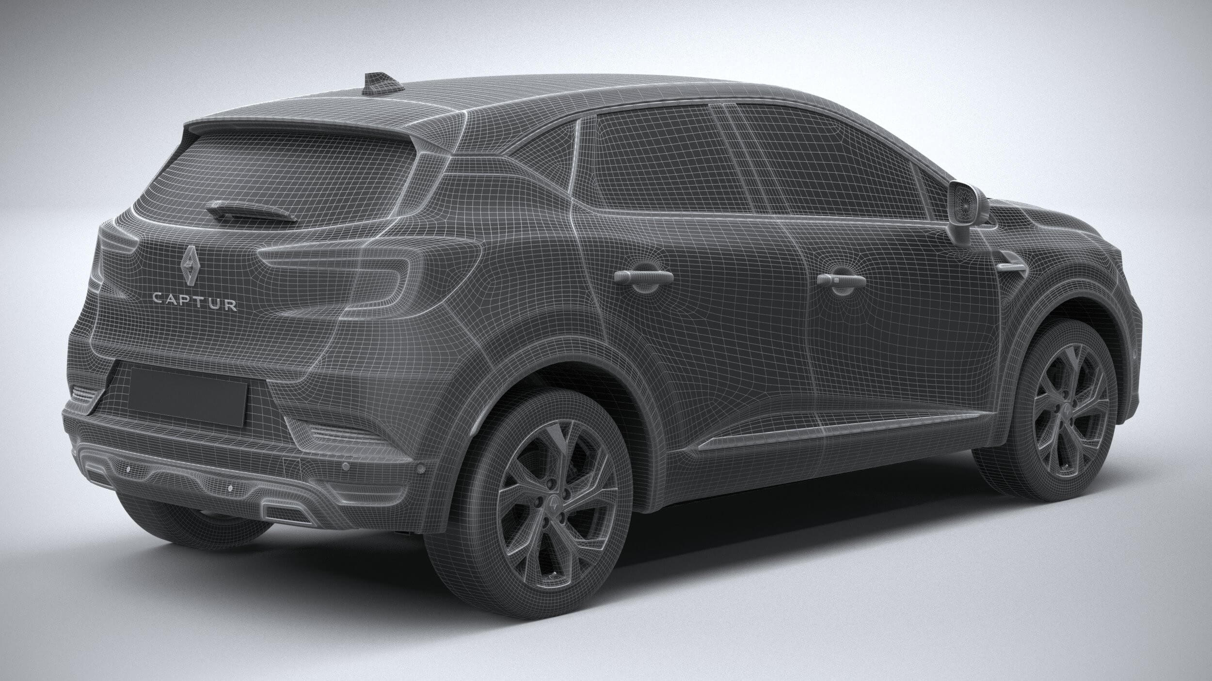 Renault Captur E-Tech 2023 3D Model by SQUIR