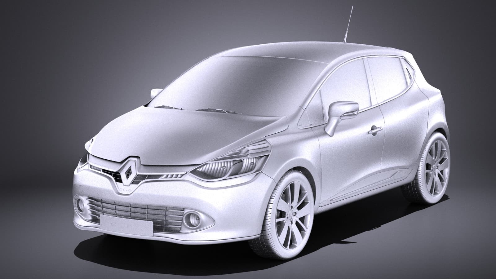 Renault Clio 2015 (V-Ray) 3D Model by SQUIR